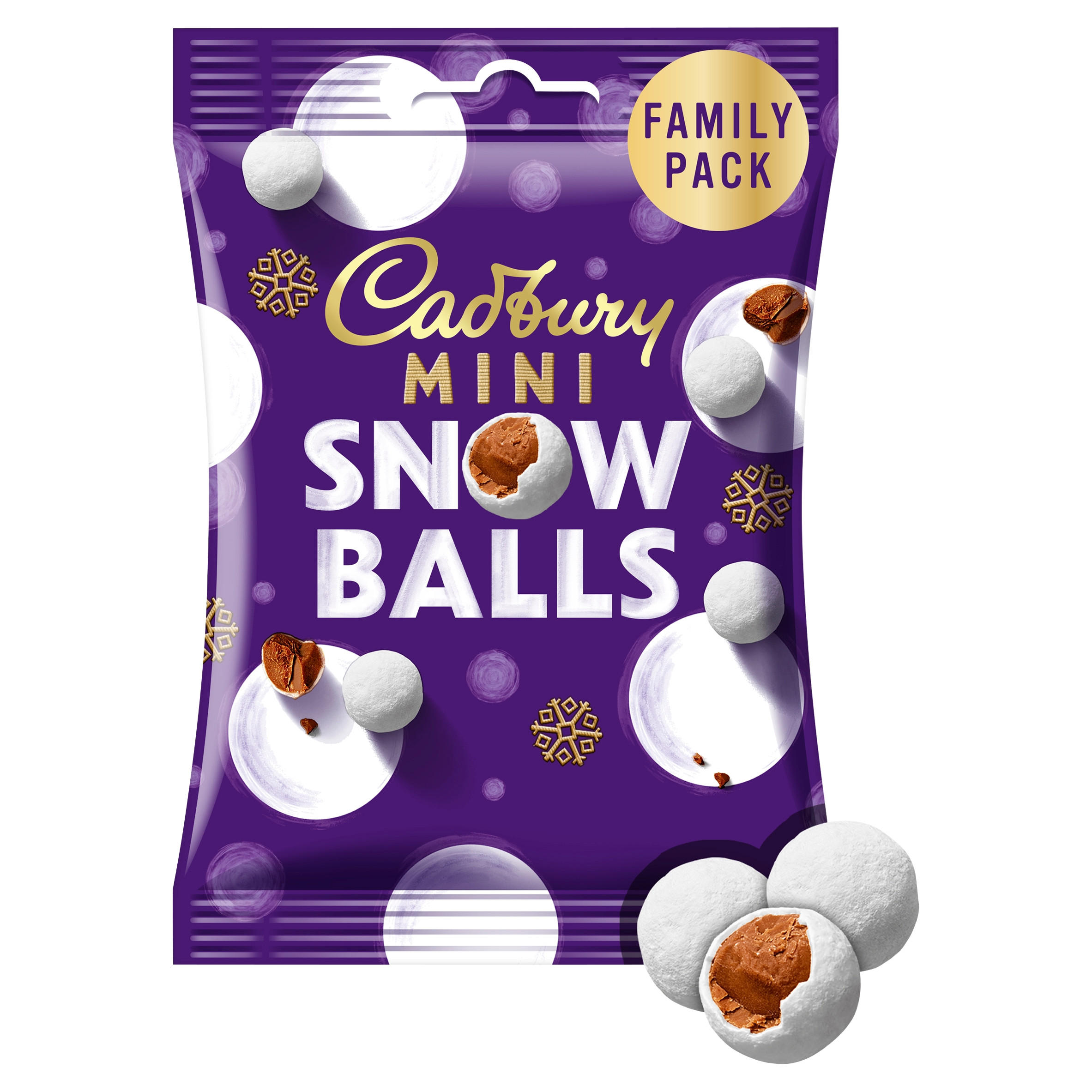 Cadbury Mini Snow Balls Family Pack 296g | Single Chocolate Bars & Bags ...