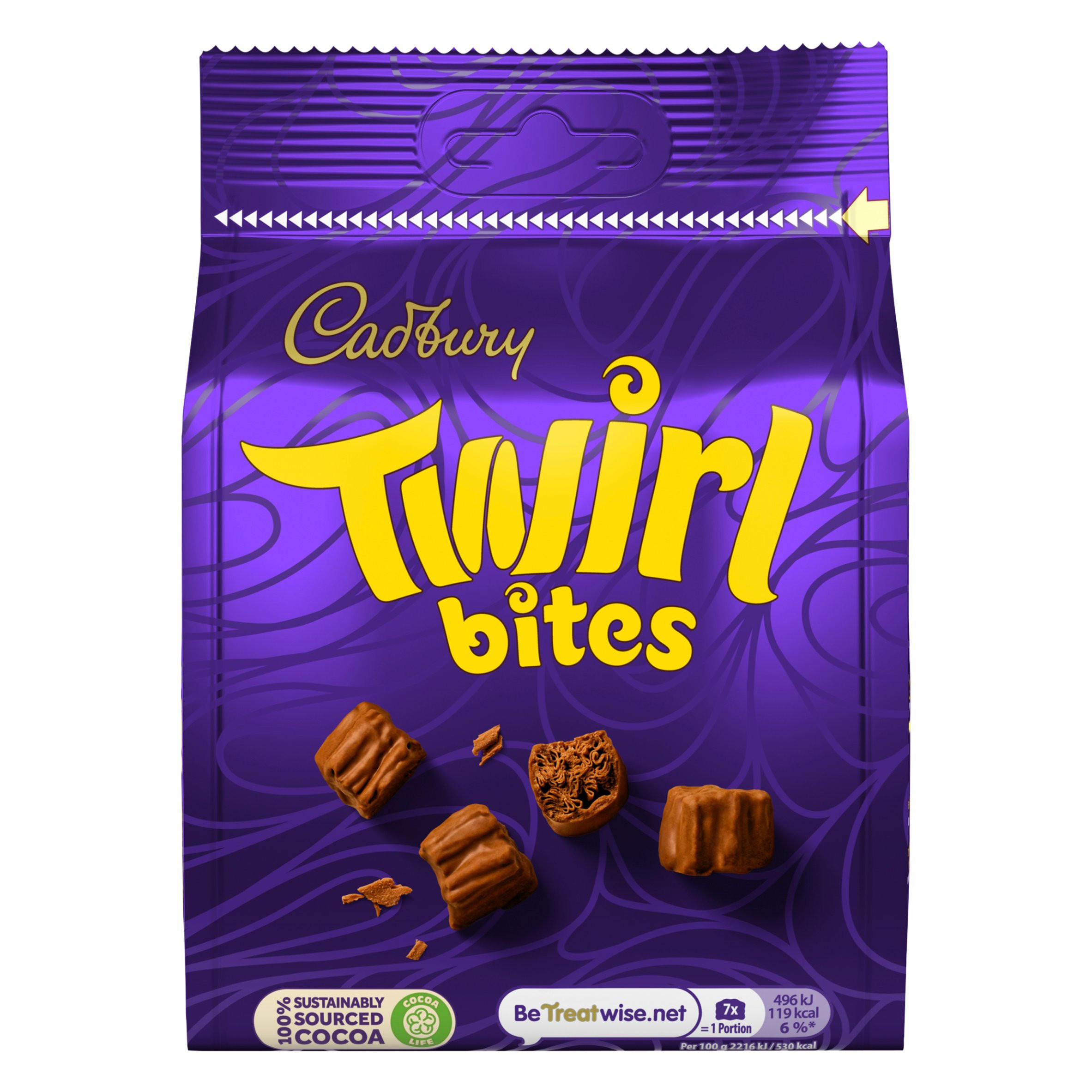 Cadbury Twirl Bites 109g | Sharing Bags & Tubs | Iceland Foods