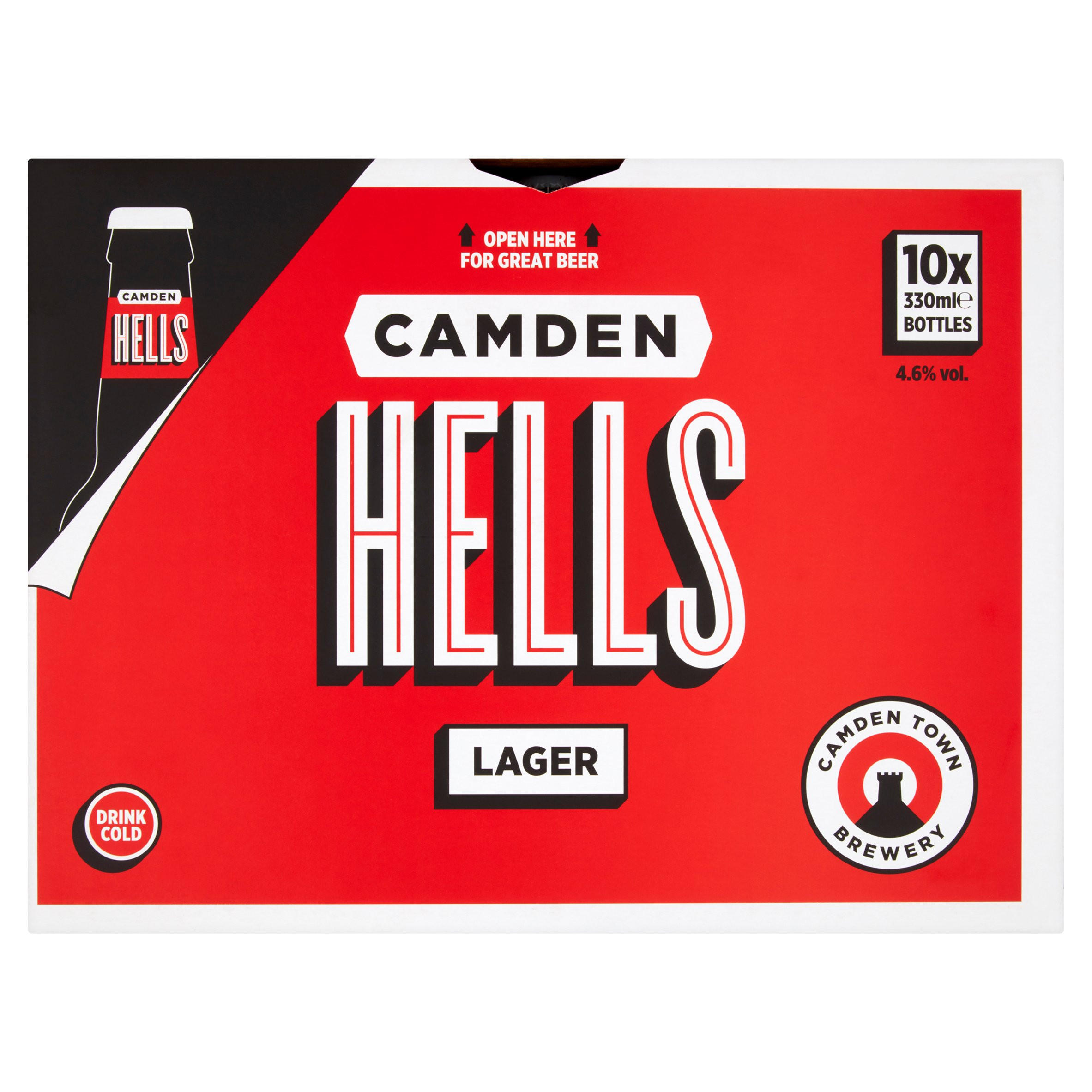 Camden Hells Lager 10 x 330ml | Beer | Iceland Foods