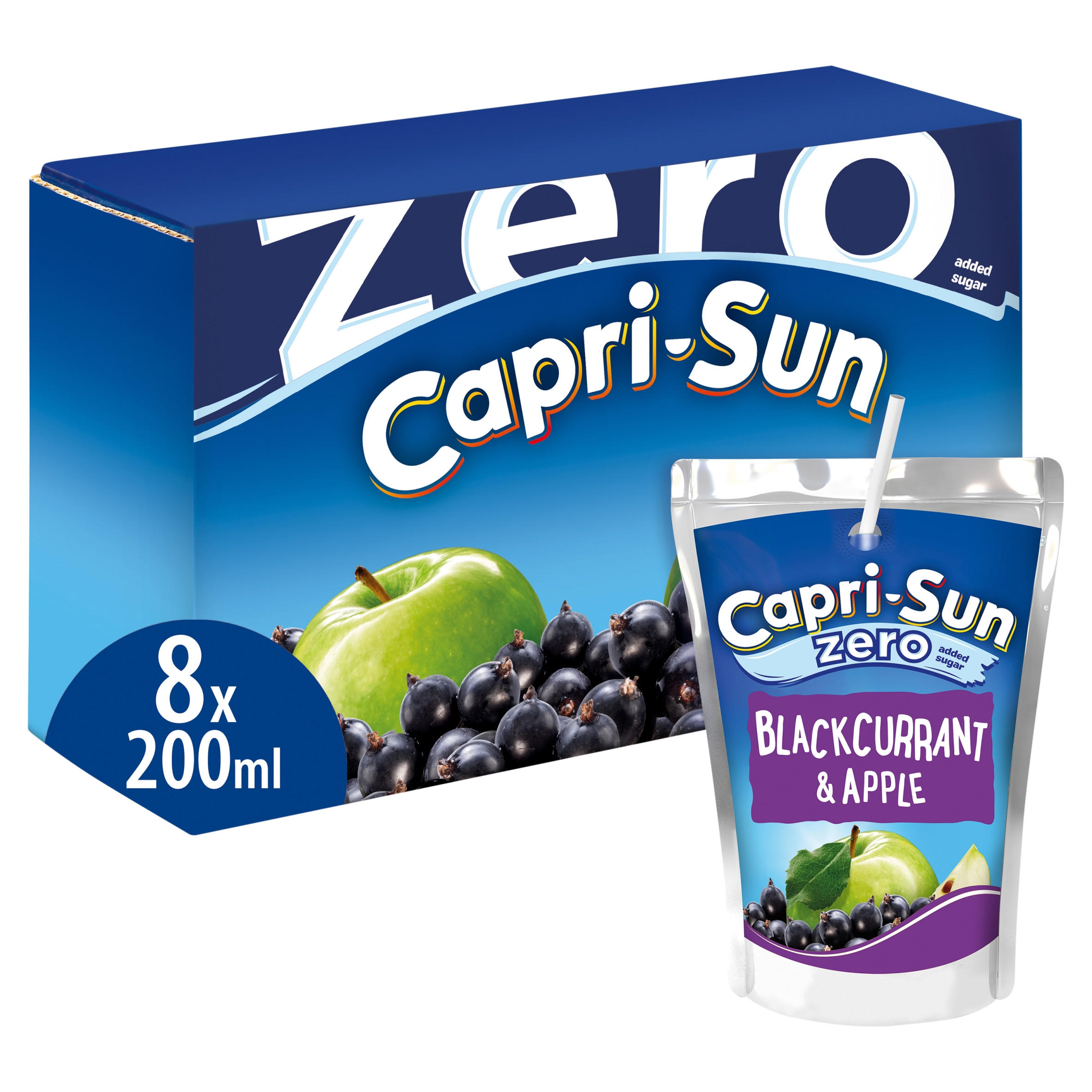 Capri-Sun Zero Apple and Blackcurrant 8 x 200ml | Kids & Lunchbox ...