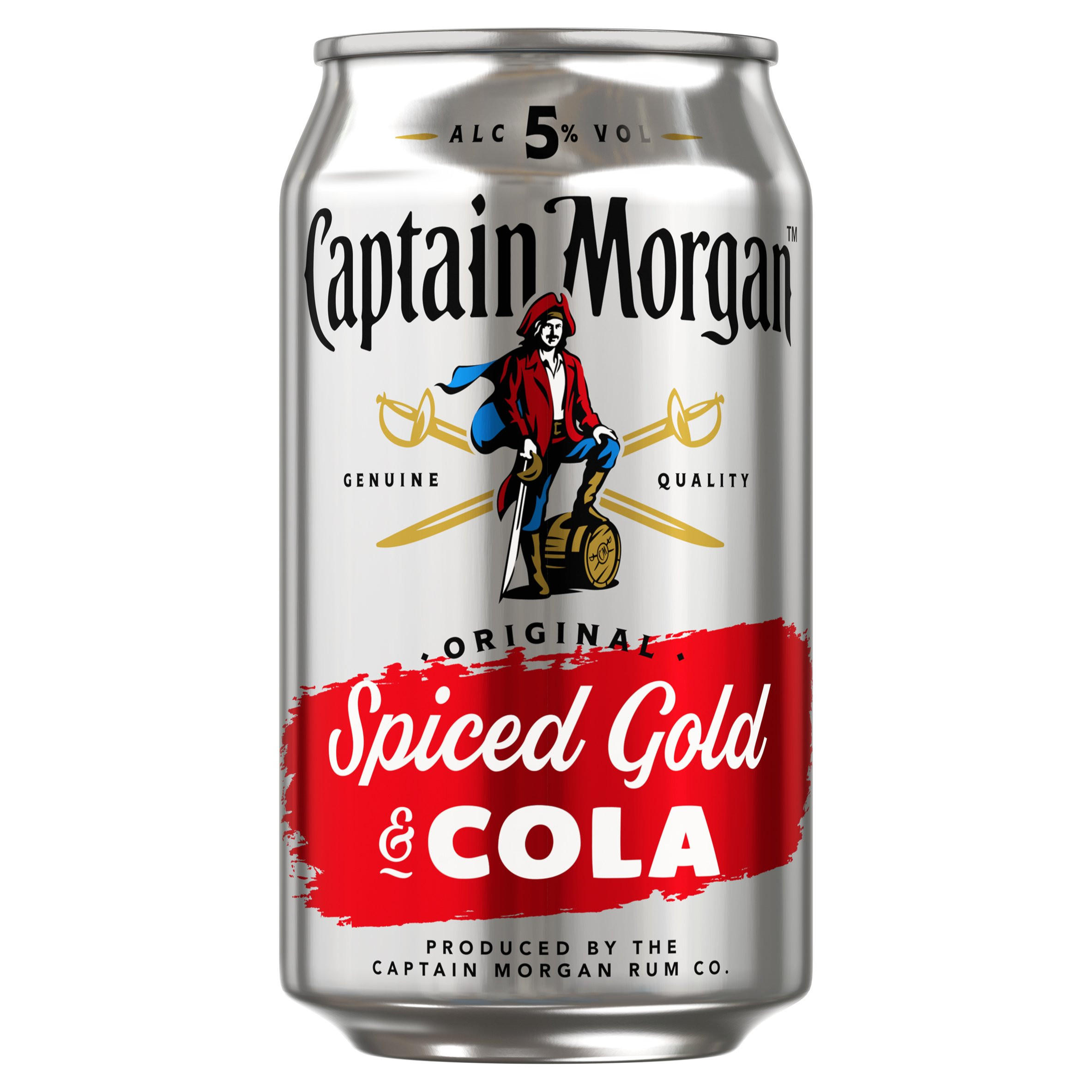Captain Morgan Original Spiced Gold & Cola 5% vol 330ml Ready to Drink ...