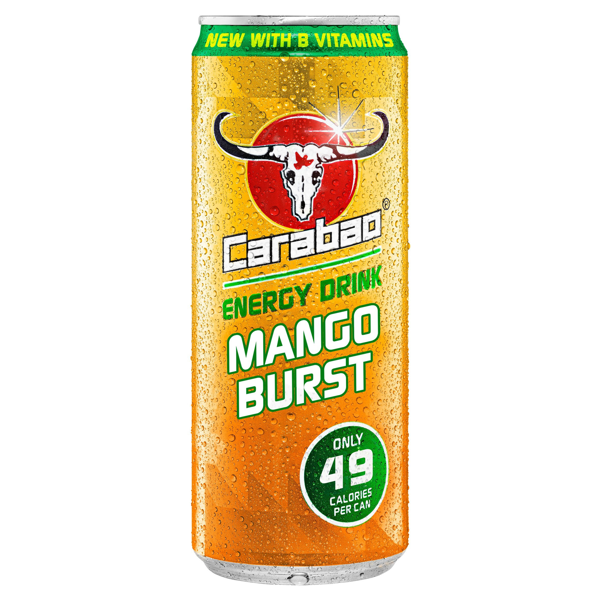 Carabao Energy Drink Mango Burst 330ml | Sports & Energy Drinks ...