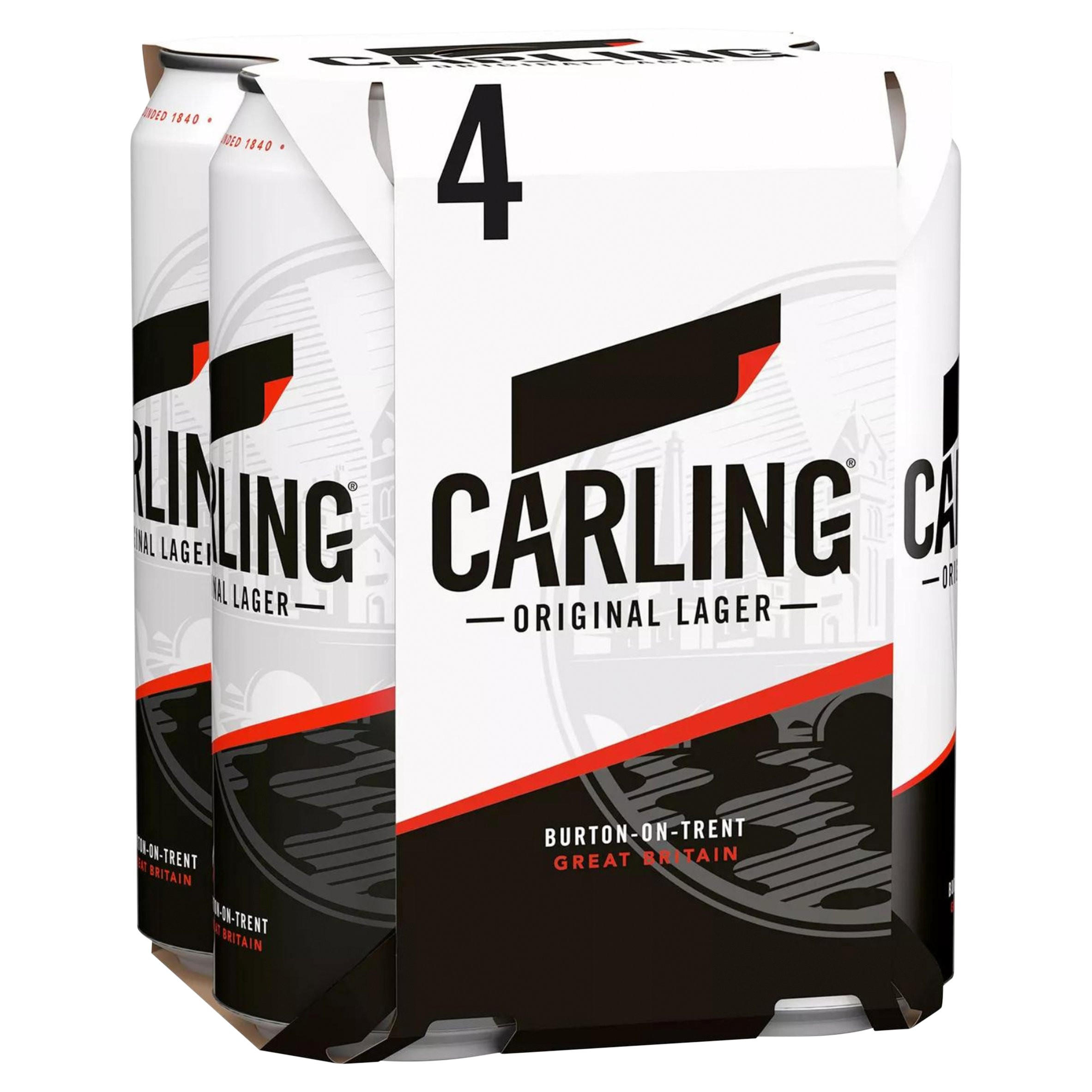 Carling Original Lager Beer 4 x 500ml Can | Beer | Iceland Foods