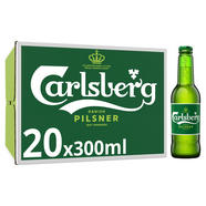 Carlsberg Danish Pilsner 20 X 300ml Bottle Beer Iceland Foods