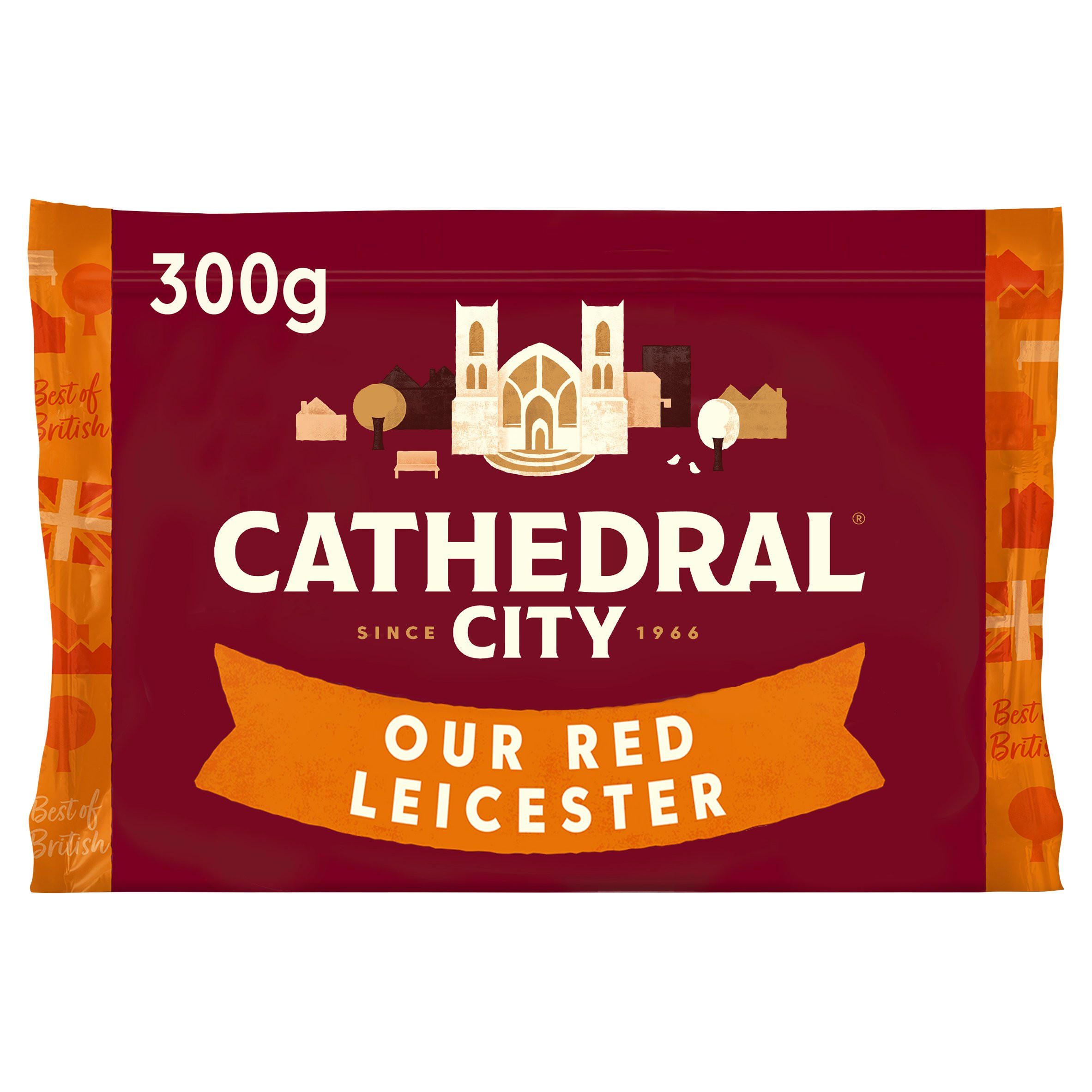 Cathedral City Red Leicester Cheese 300g | British Regional Cheese ...