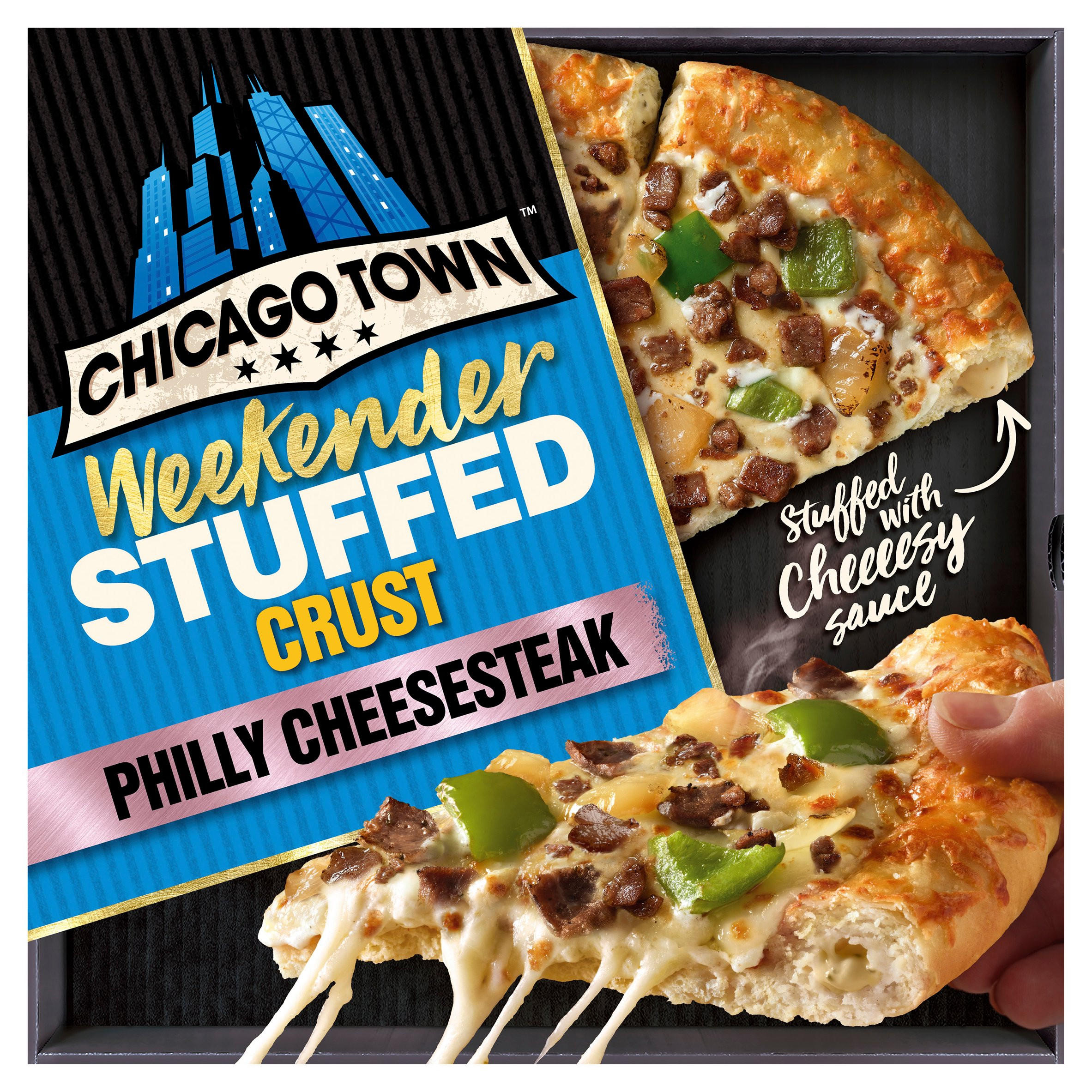 Chicago Town Weekender Stuffed Crust Philly Cheesesteak 644g | Stuffed ...