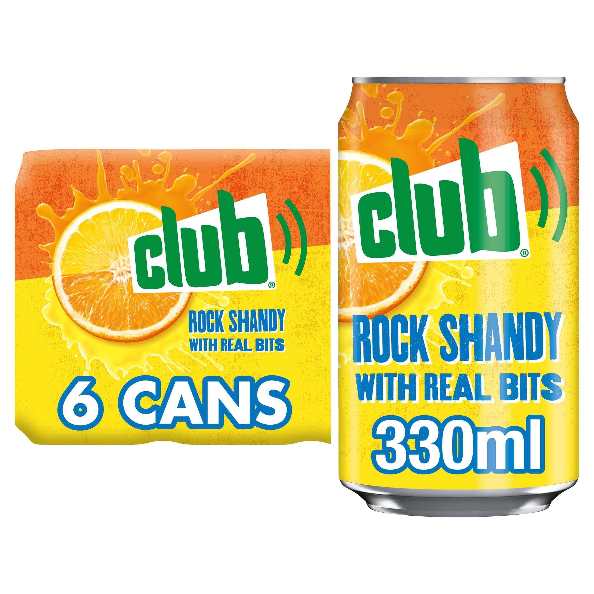 Club Rock Shandy Cans 6 x 330ml | Multipacks | Iceland Foods