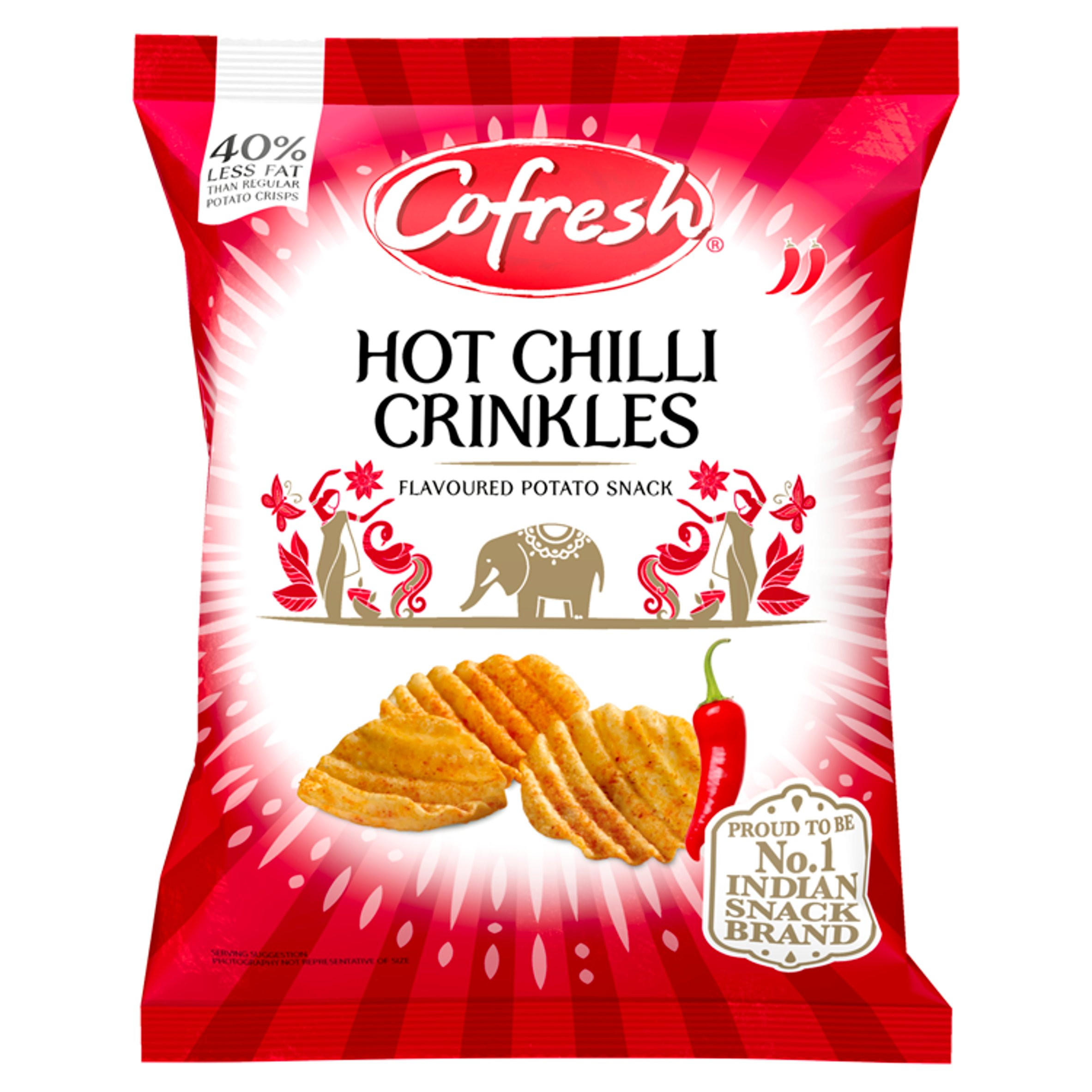 Cofresh Hot Chilli Crinkles Flavoured Potato Snack 80g | Dried Fruit ...