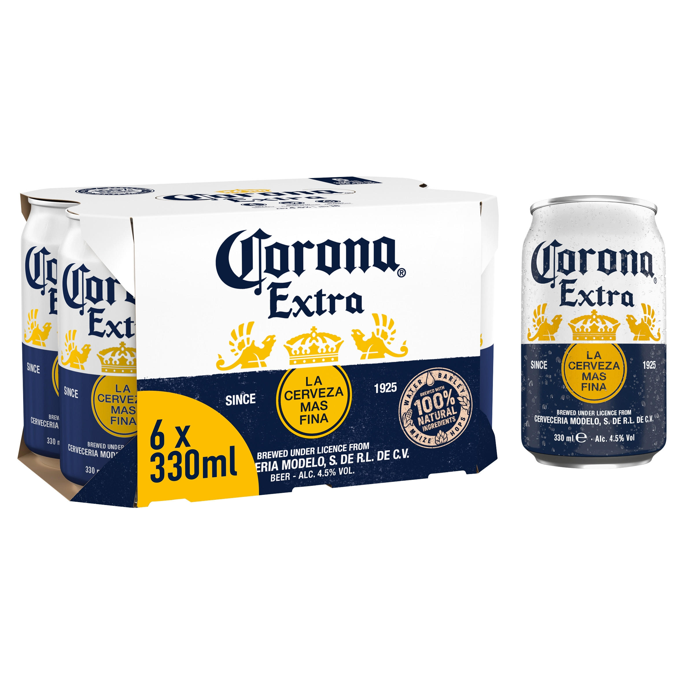 Corona Lager Beer Cans 6 x 330ml | Beer & Cider | Iceland Foods