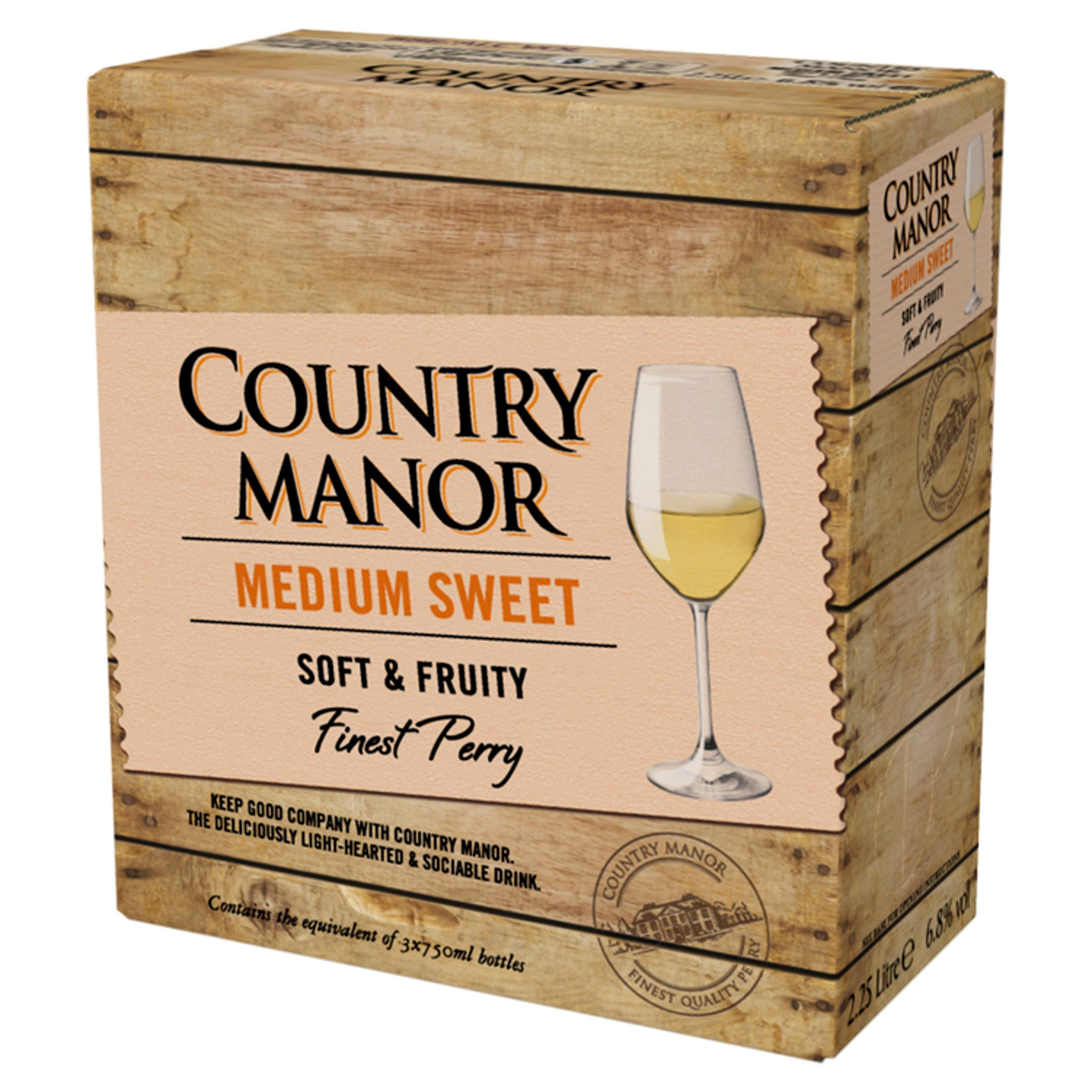 Country Manor Medium Sweet Finest Perry 2.25 Litre | Cider | Iceland Foods