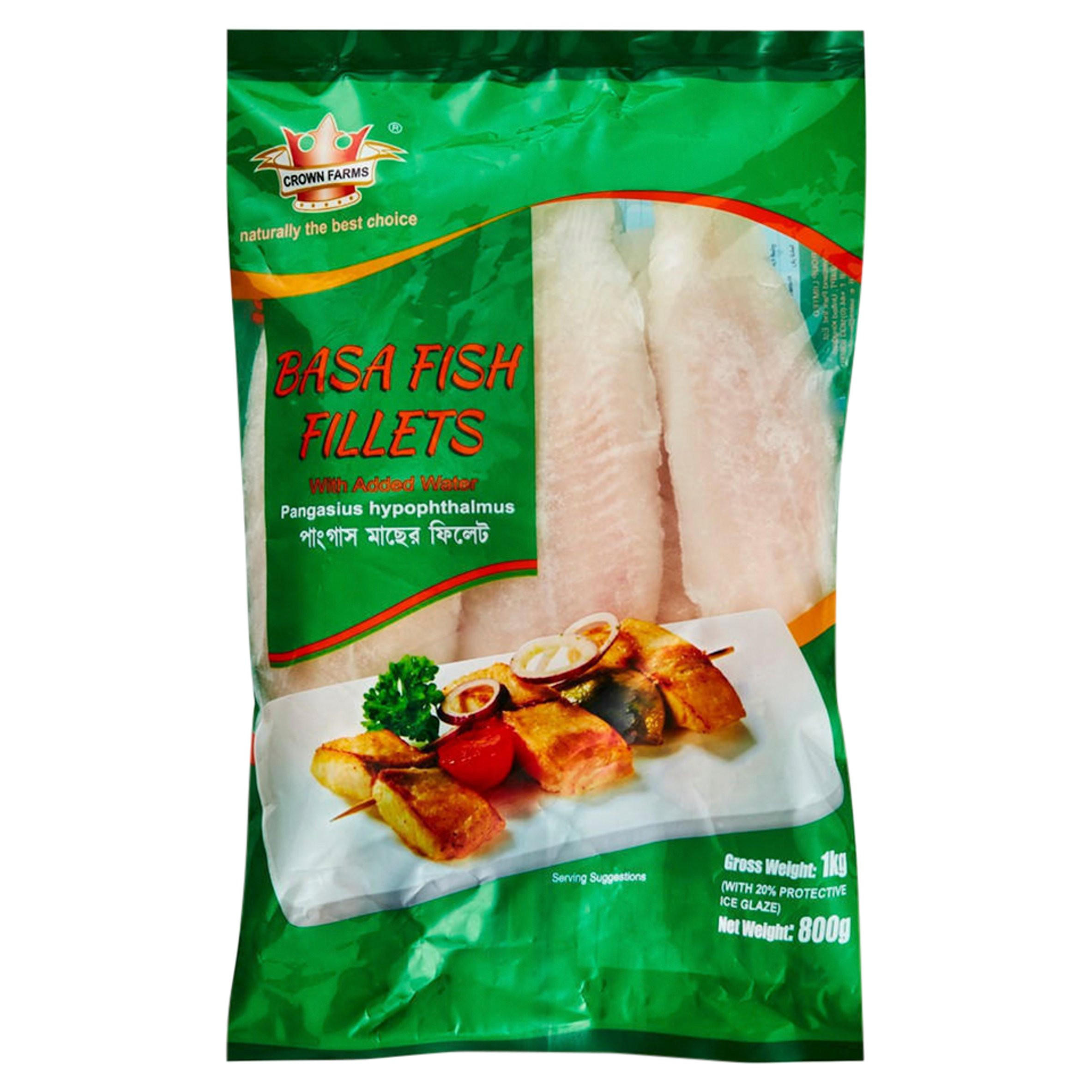 Crown Farms Basa Fish Fillets 1kg | Fish Fillets | Iceland Foods