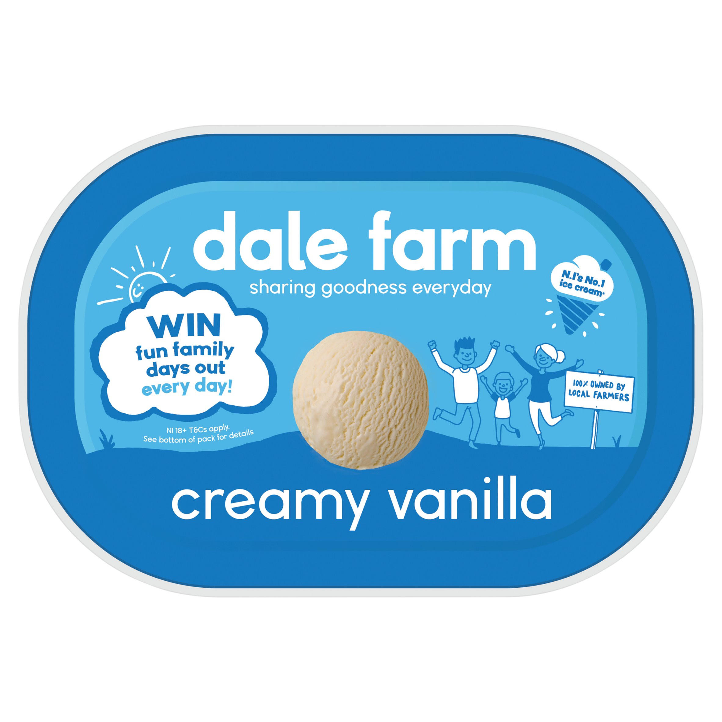 Dale Farm Creamy Vanilla Ice Cream 900ml | Ice Cream Tubs | Iceland Foods