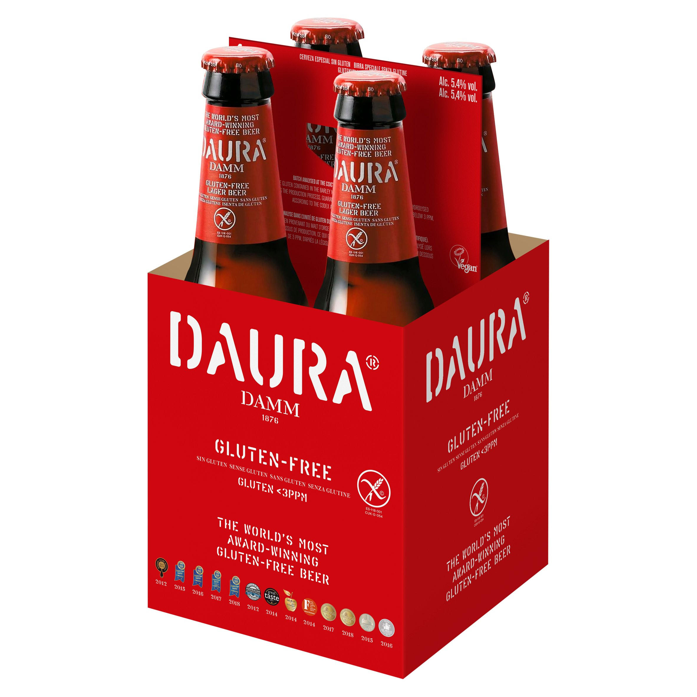 Daura Gluten-Free Lager Beer 4 x 330ml | Beer | Iceland Foods
