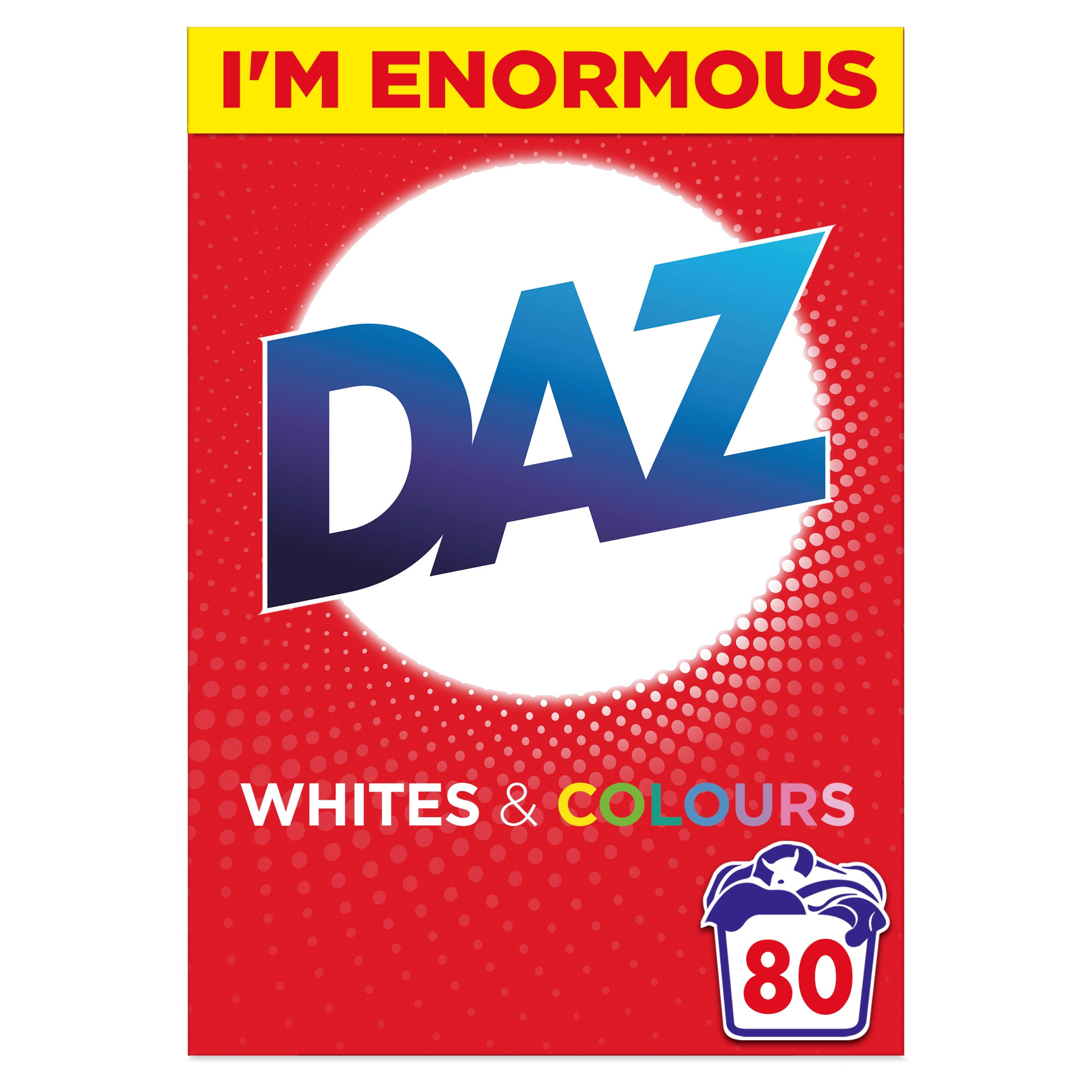 Daz Washing Powder Whites & Colours 5.2KG 80 Washes | Washing Capsules ...