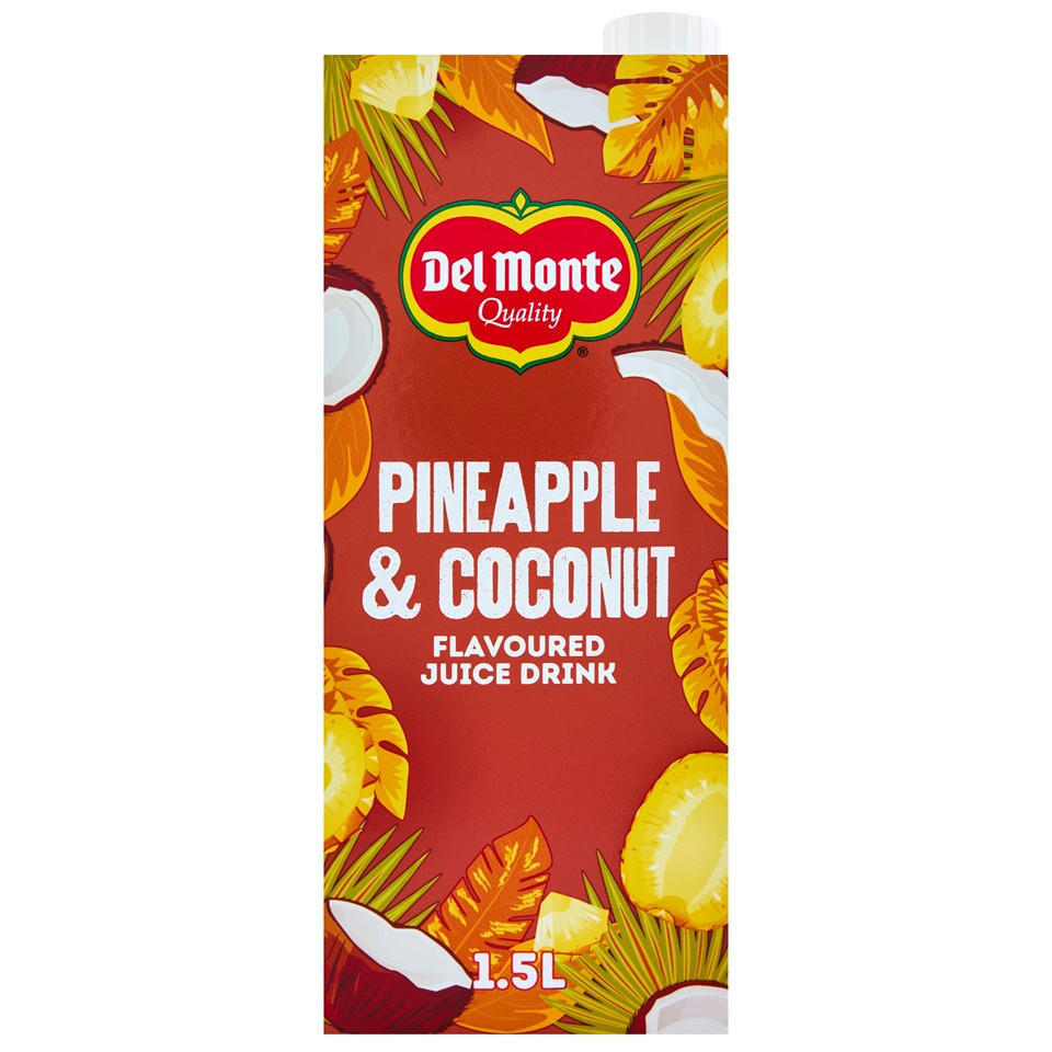 Del Monte Pineapple and Coconut Juice Drink 1.5 litre | Fruit Juice ...