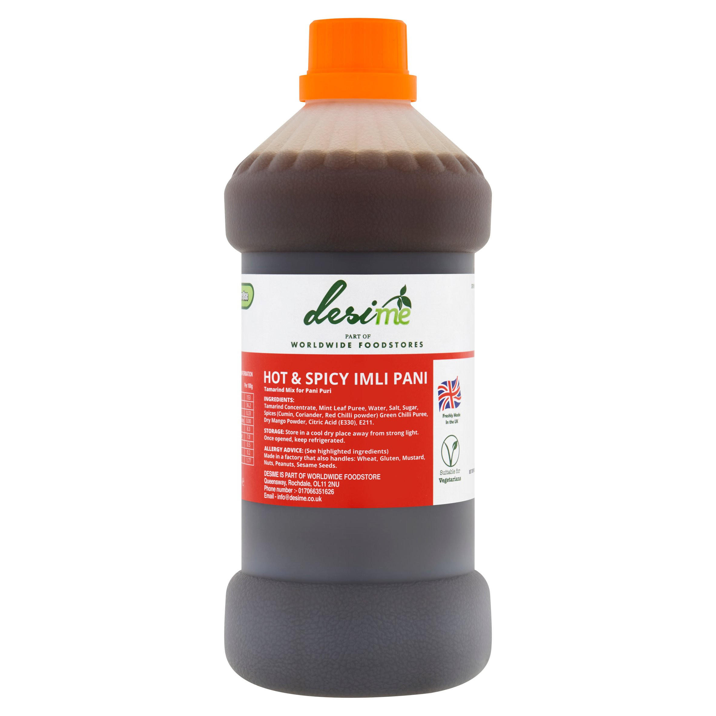 Desime Hot & Spicy Imli Pani 1 litre | Halal | Iceland Foods