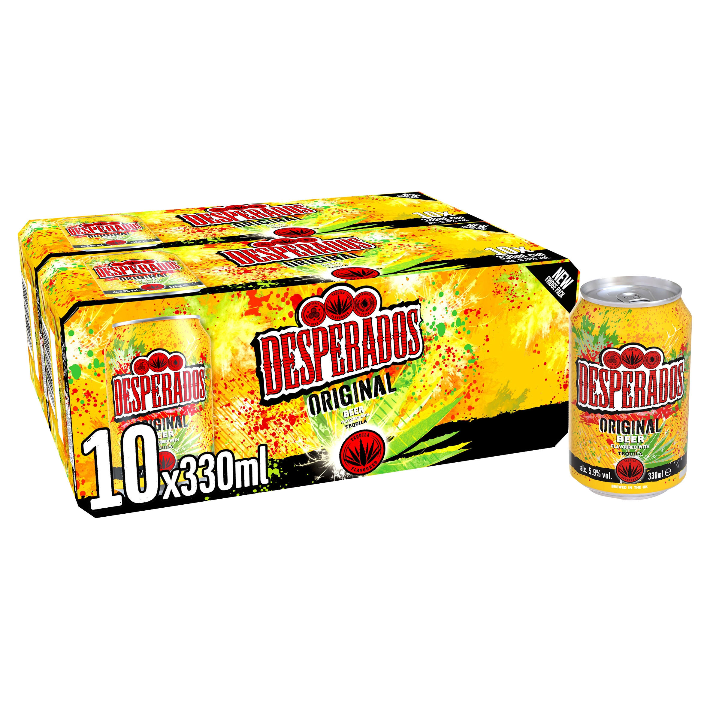 Desperados Tequila Lager Beer 10 x 330ml Cans | Beer | Iceland Foods