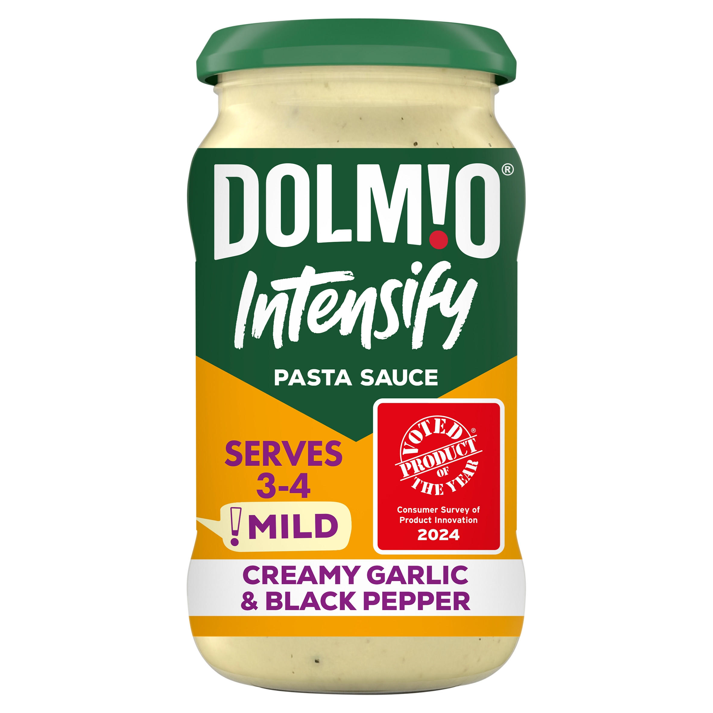 Dolmio Intensify Pasta Sauce Mild Creamy Garlic & Black Pepper 390g ...