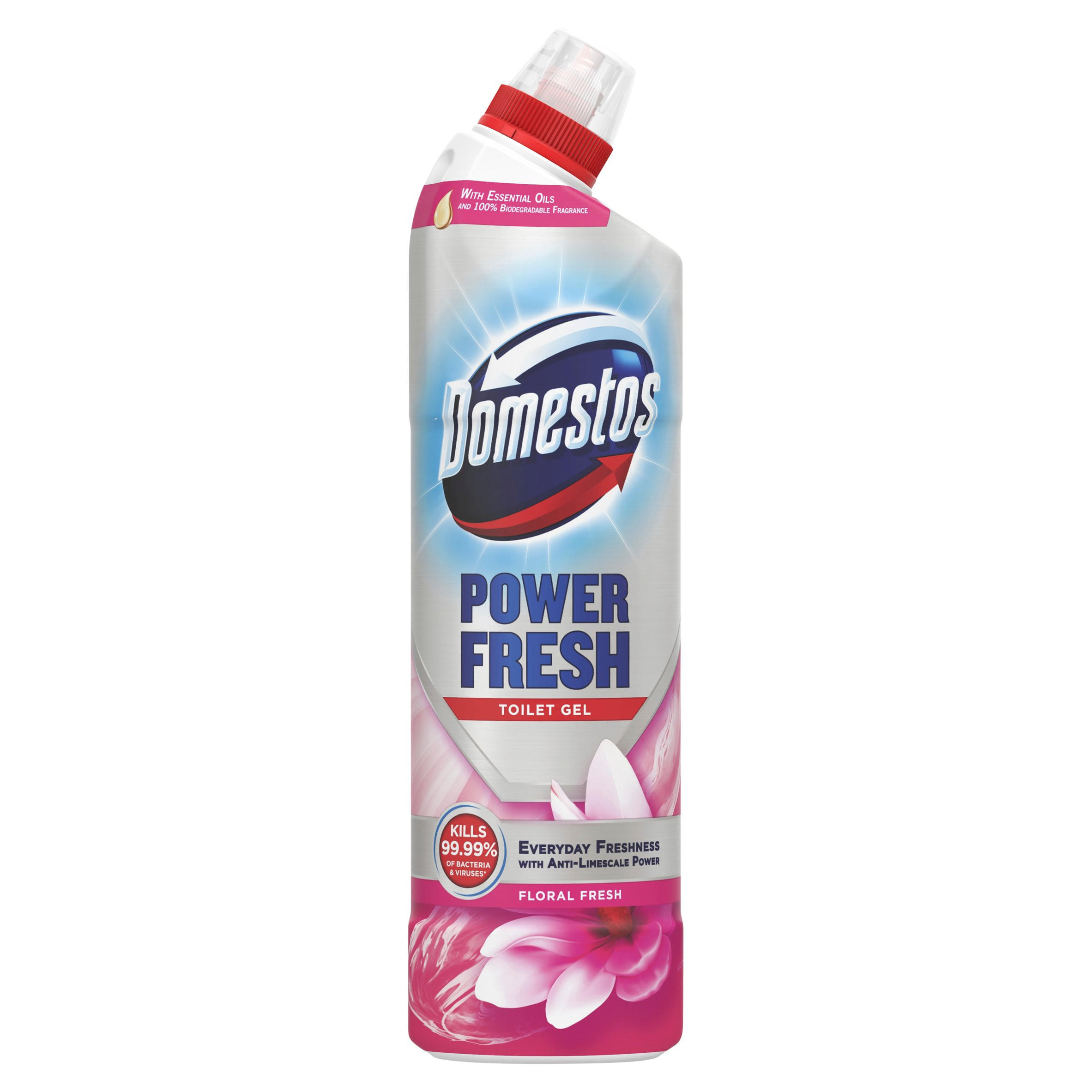 Domestos Power Fresh Floral Fresh Toilet Gel 750ml | Bathroom & Toilet ...