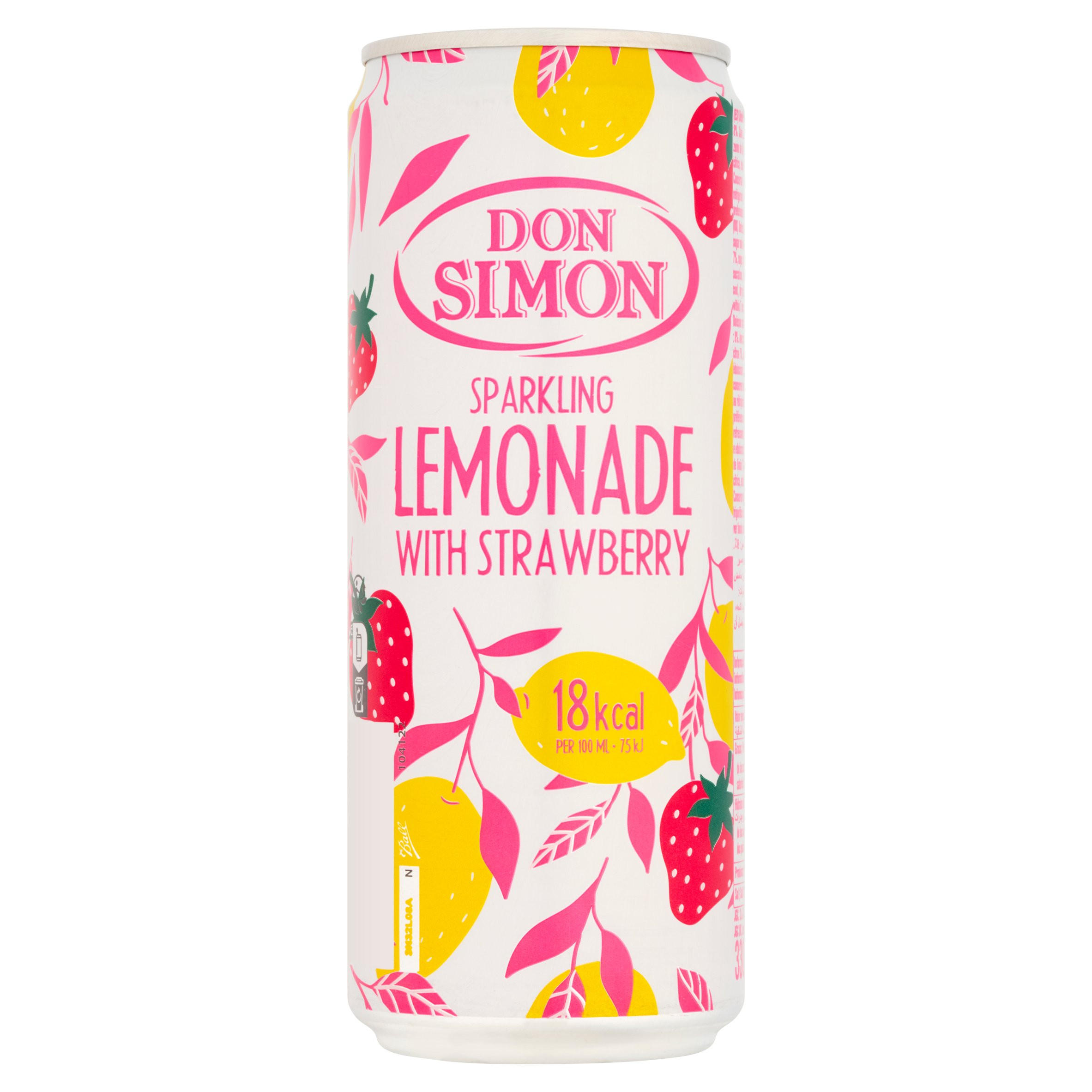 Don Simon Sparkling Lemonade with Strawberry 330ml | Lemonade | Iceland ...