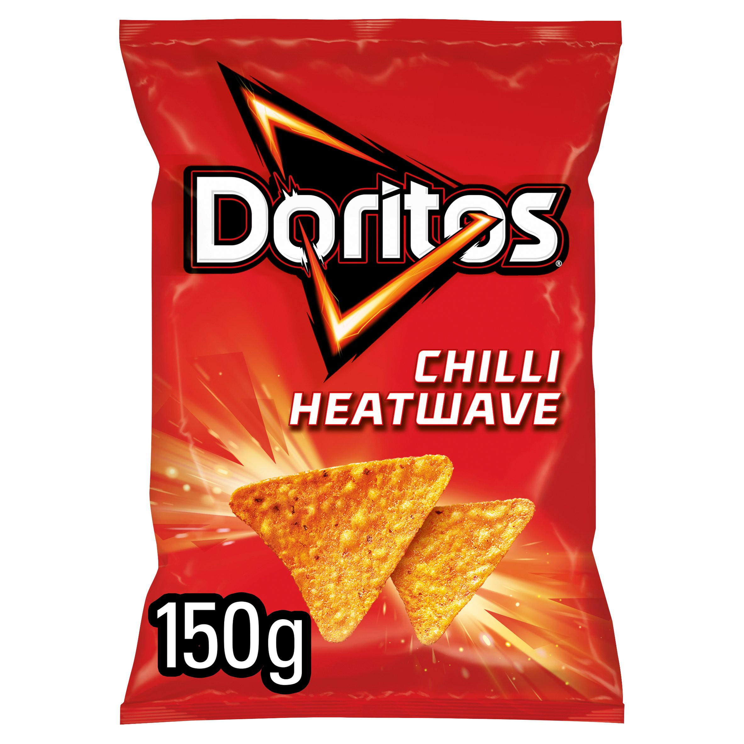 Doritos Chilli Heatwave Sharing Tortilla Chips Crisps 150g | Sharing Crisps | Iceland Foods