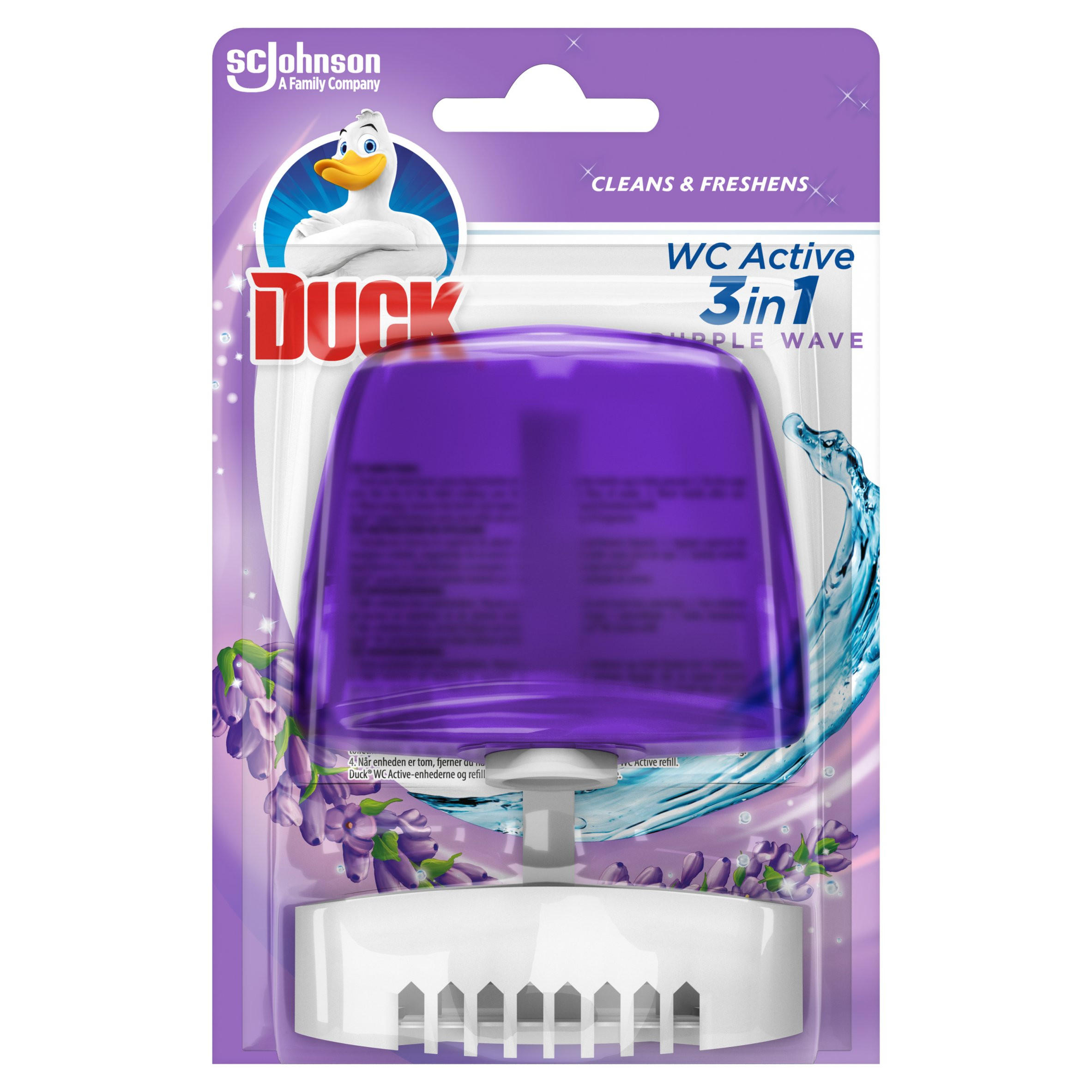 Duck Active Toilet Liquid Rim Block Purple Wave 55ml | Bathroom ...