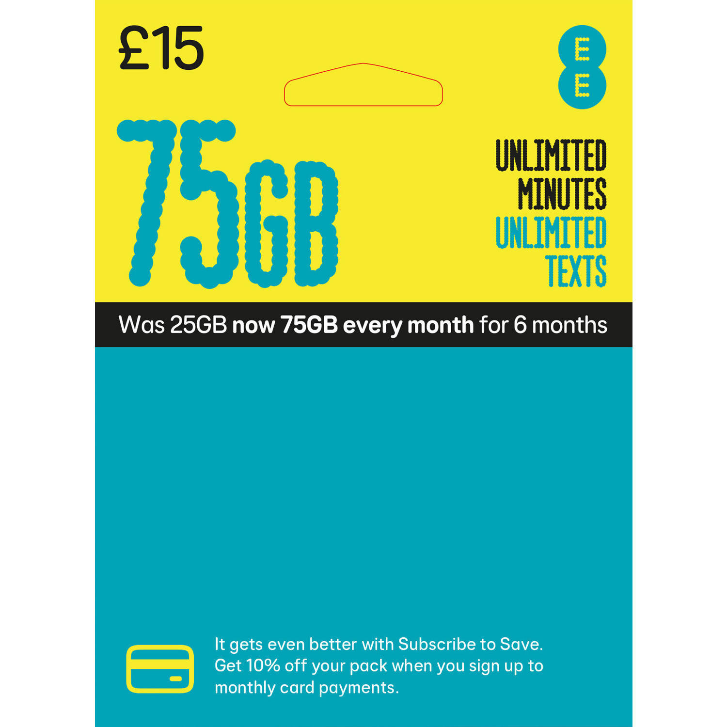 EE £15 25GB Sim Card | Sim Cards | Iceland Foods