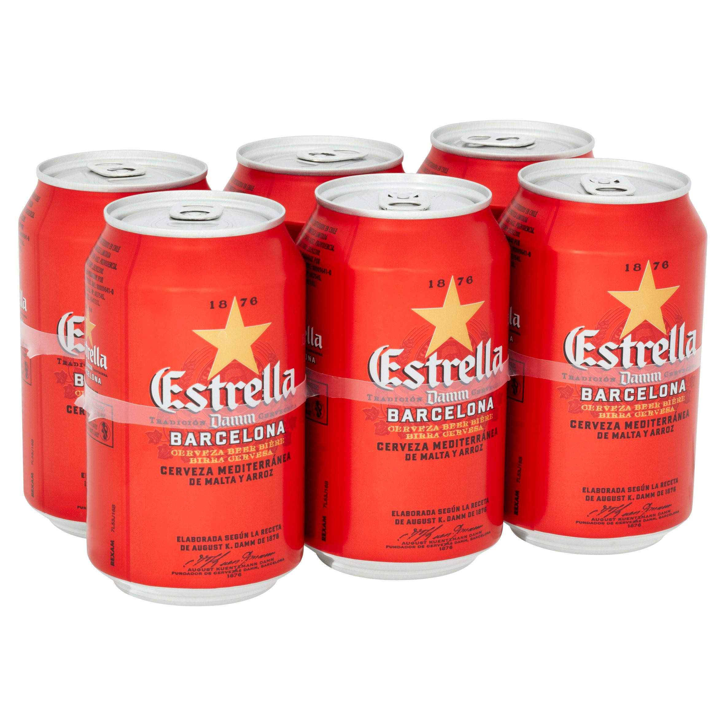 Estrella Damm Can 6 x 330ml | Beer | Iceland Foods