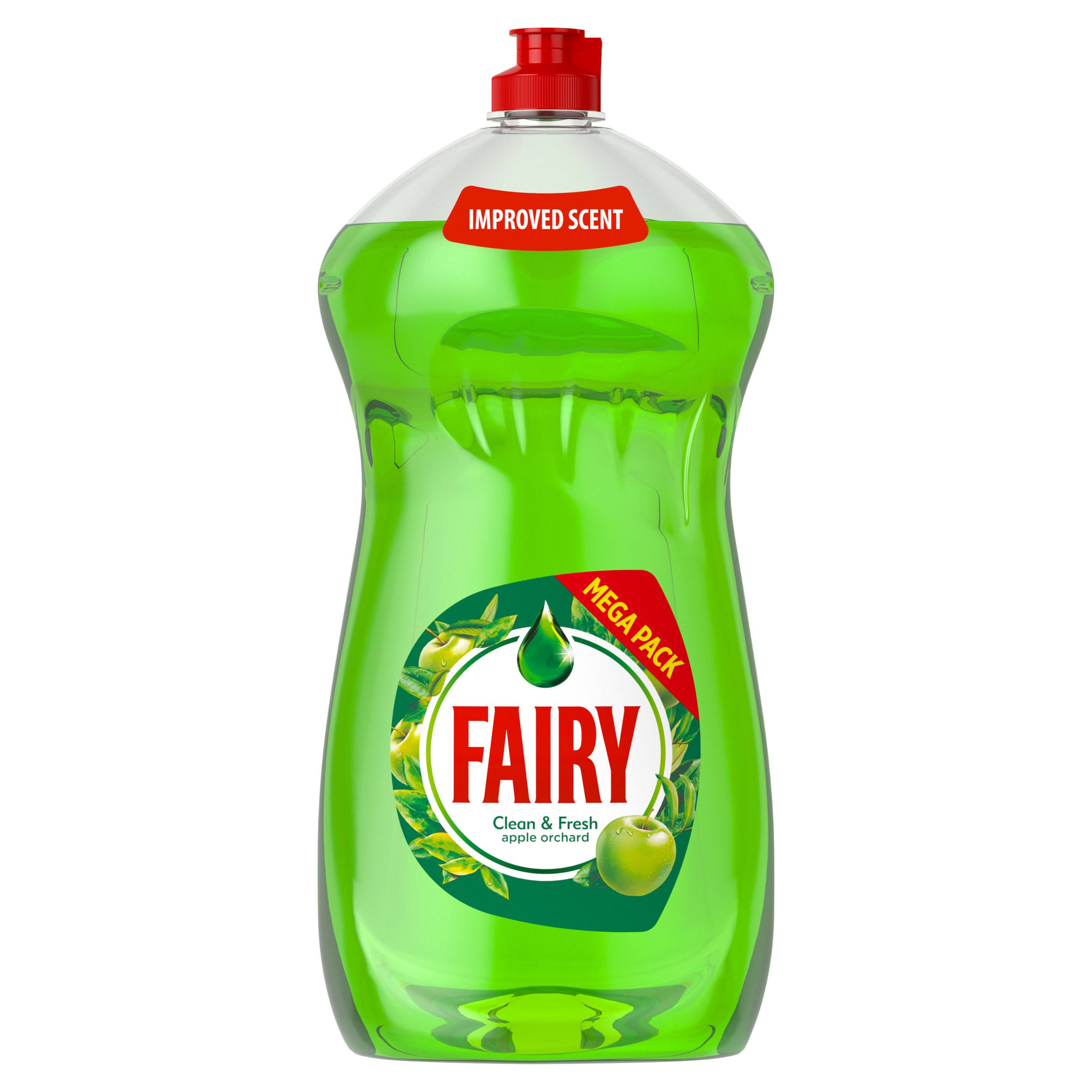 Fairy Clean & Fresh Washing Up Liquid Apple 1190ML | Washing Up ...
