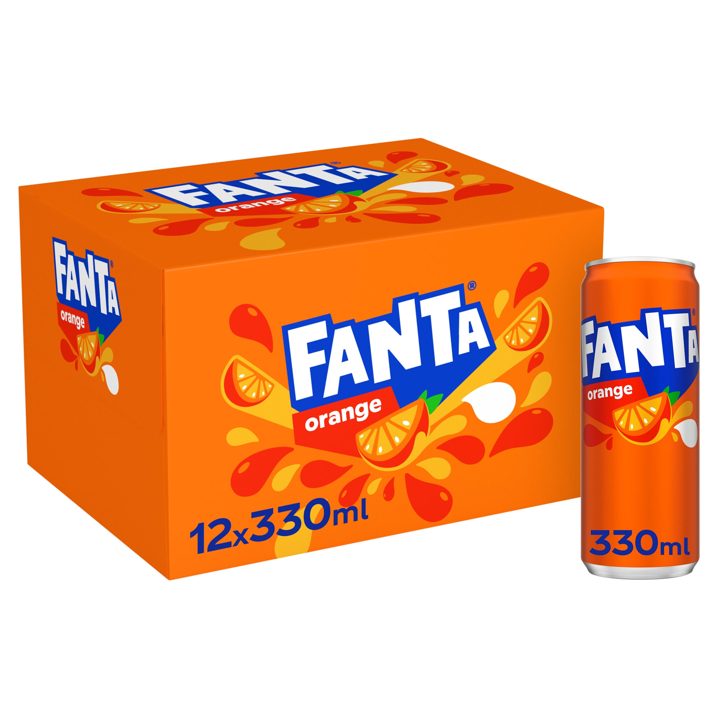 Fanta Orange 12 x 330ml | Diet Drinks | Iceland Foods