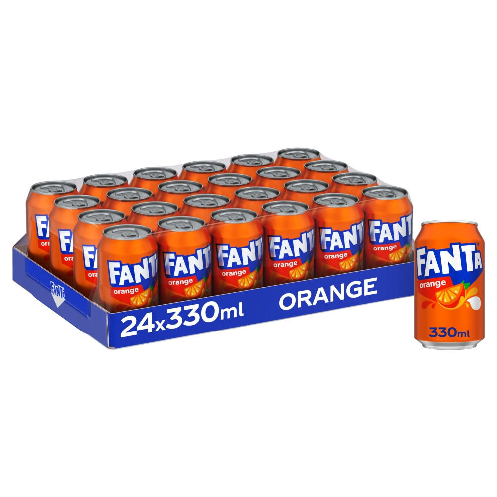 Fanta Orange 24 x 330ml | 12 - 24 Packs | Iceland Foods