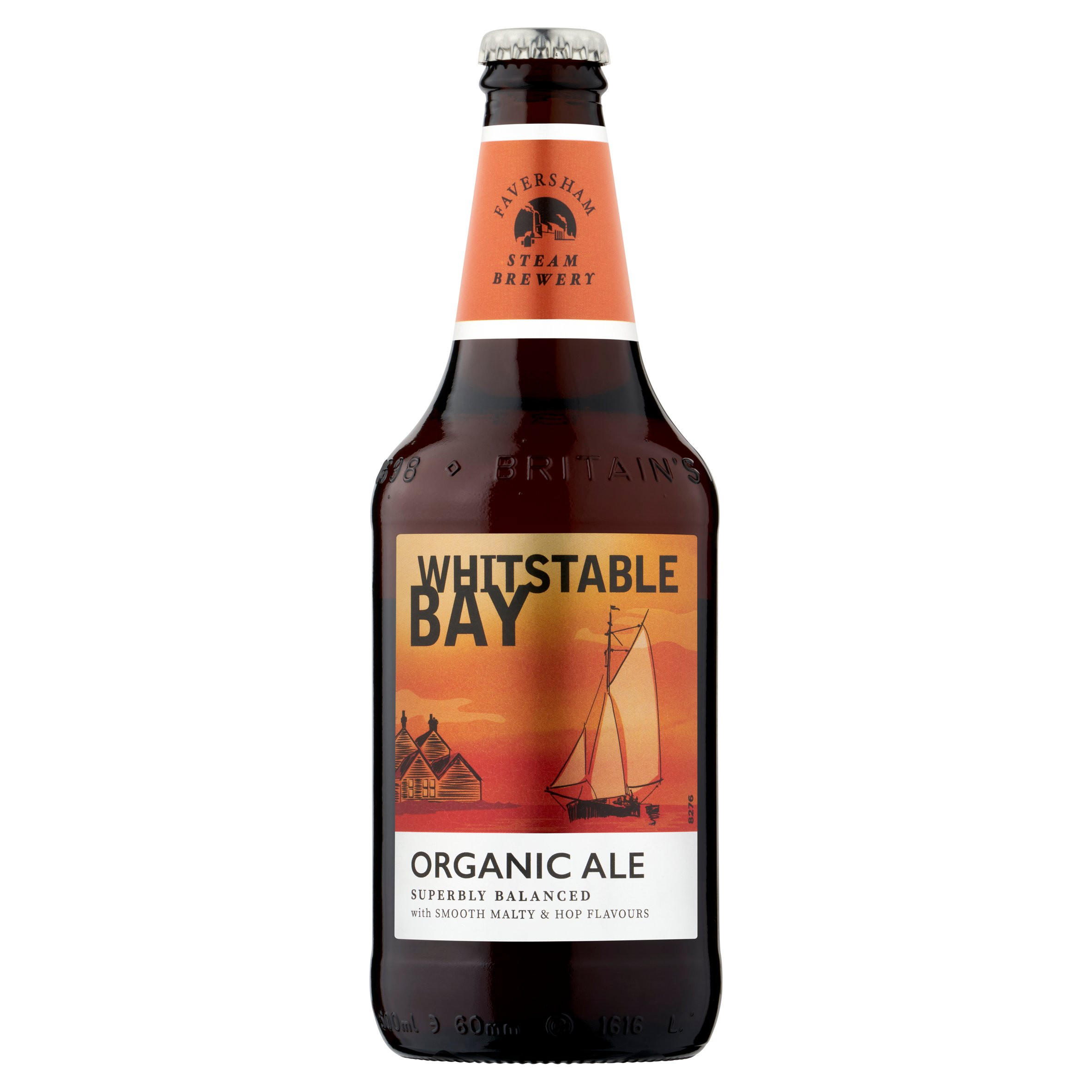 Faversham Steam Brewery Whitstable Bay Organic Ale 500ml | Ales ...