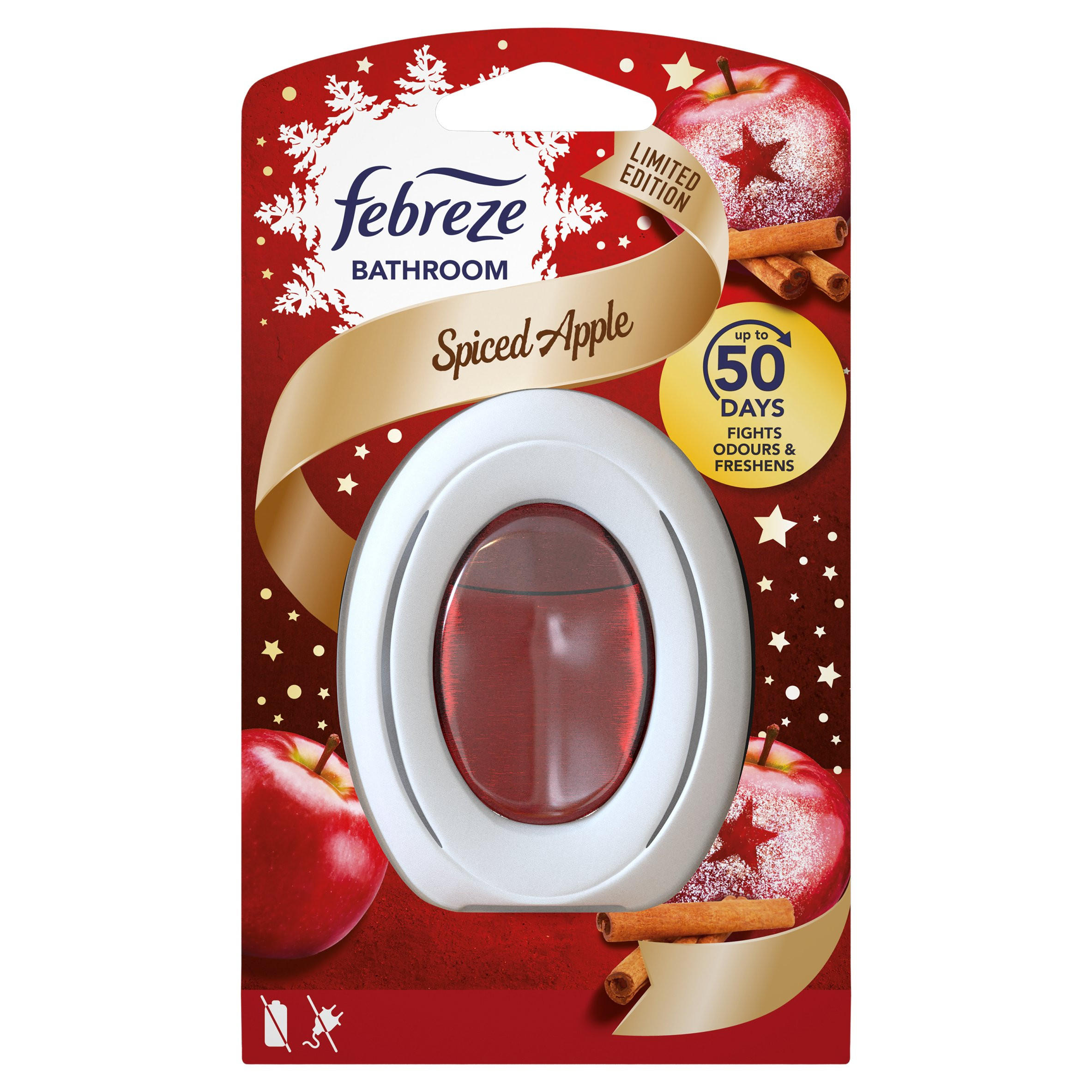 Febreze Bathroom Continuous Air Freshener Spiced Apple 1 Count | Home ...