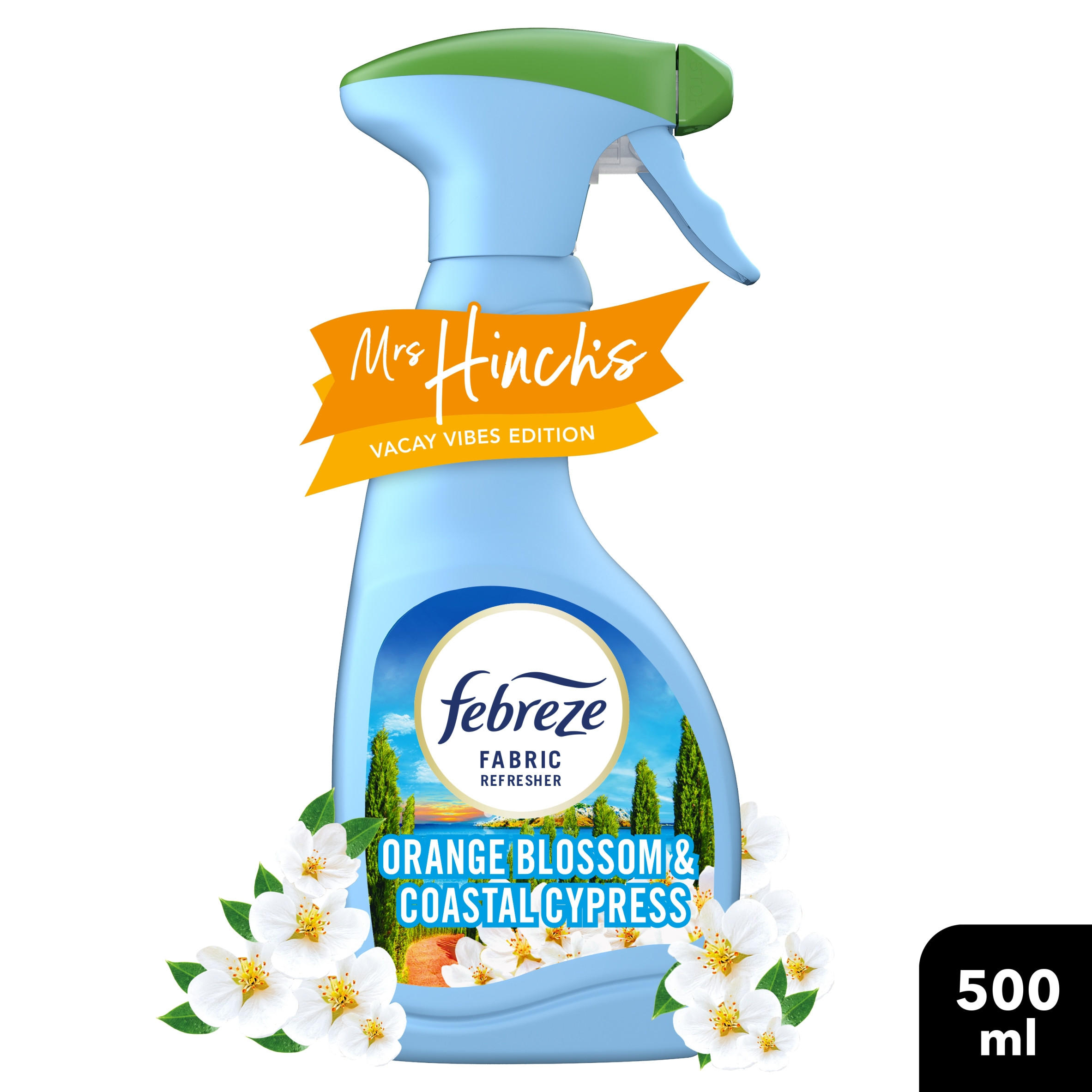 Febreze Fabric Freshener Mrs Hinch's Orange Blossom & Coastal Cypress ...
