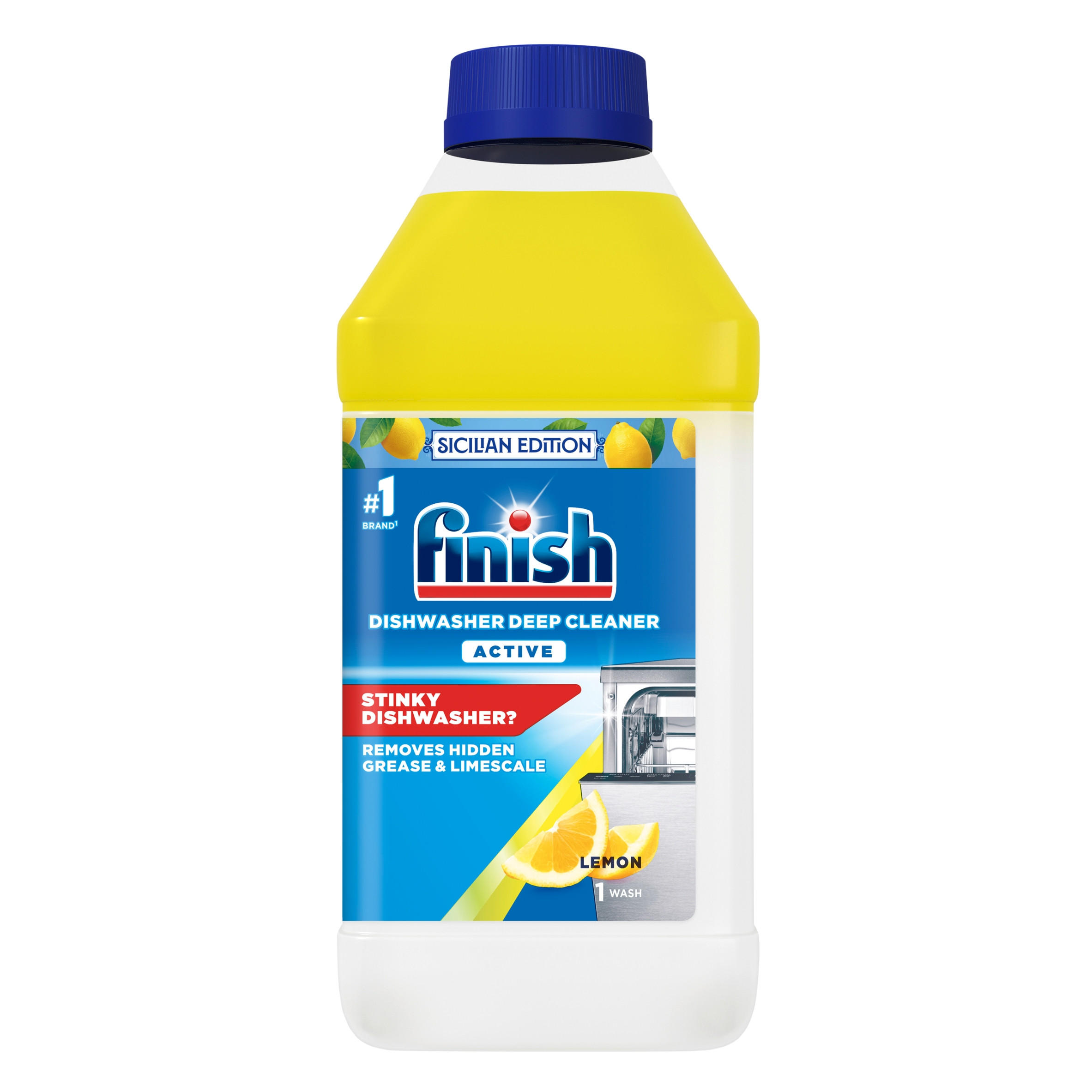 Finish Dishwasher Cleaner 250ml Active Lemon Sicilian Edition | Washing ...