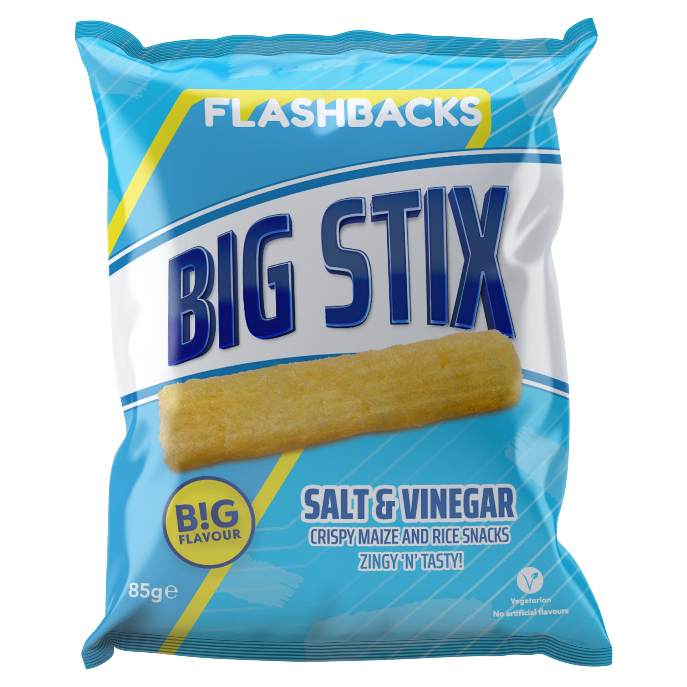 Flashbacks Salt & Vinegar Big Stix 85g | Sharing Crisps | Iceland Foods