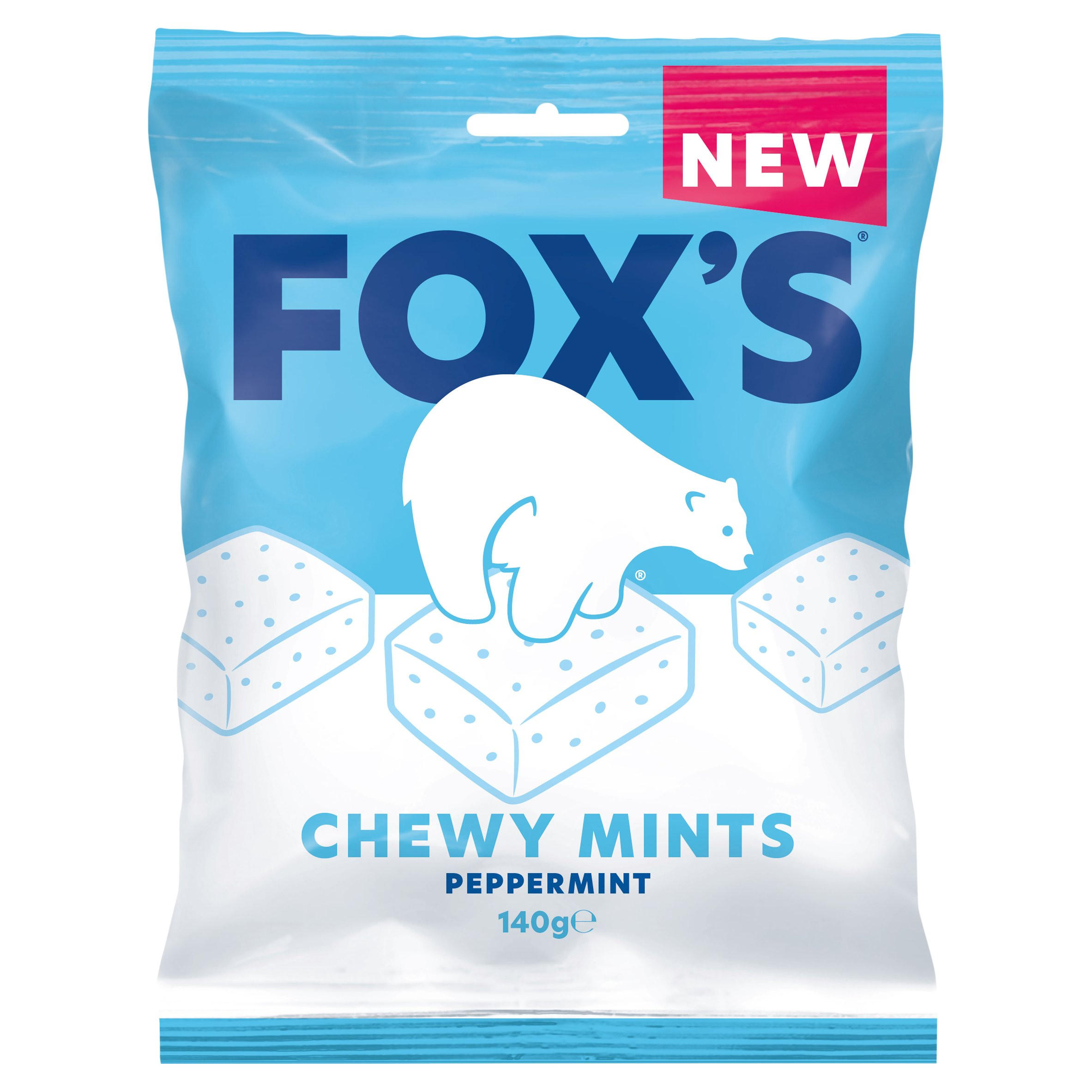Fox's Chewy Mints Peppermint 140g | Chewing Gum & Mints | Iceland Foods