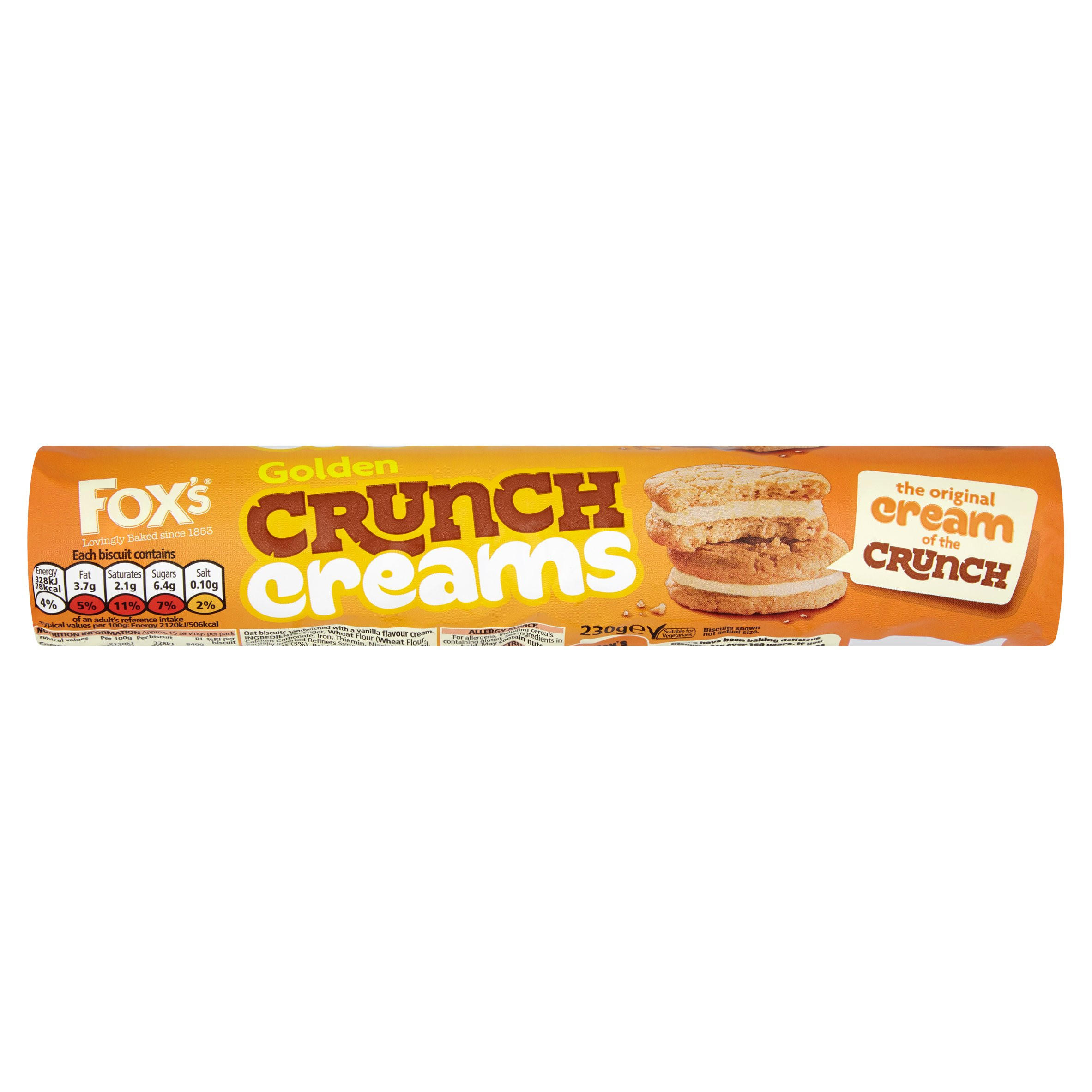 Fox's Golden Crunch Creams 230g | Sweet Biscuits | Iceland Foods