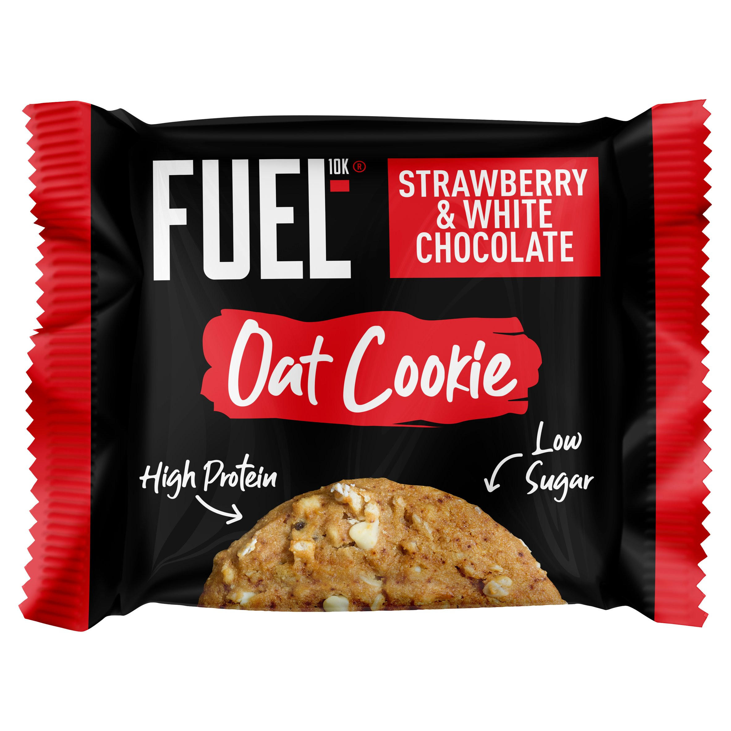 FUEL10K High Protein Strawberry + White Chocolate Breakfast Oat Cookie ...