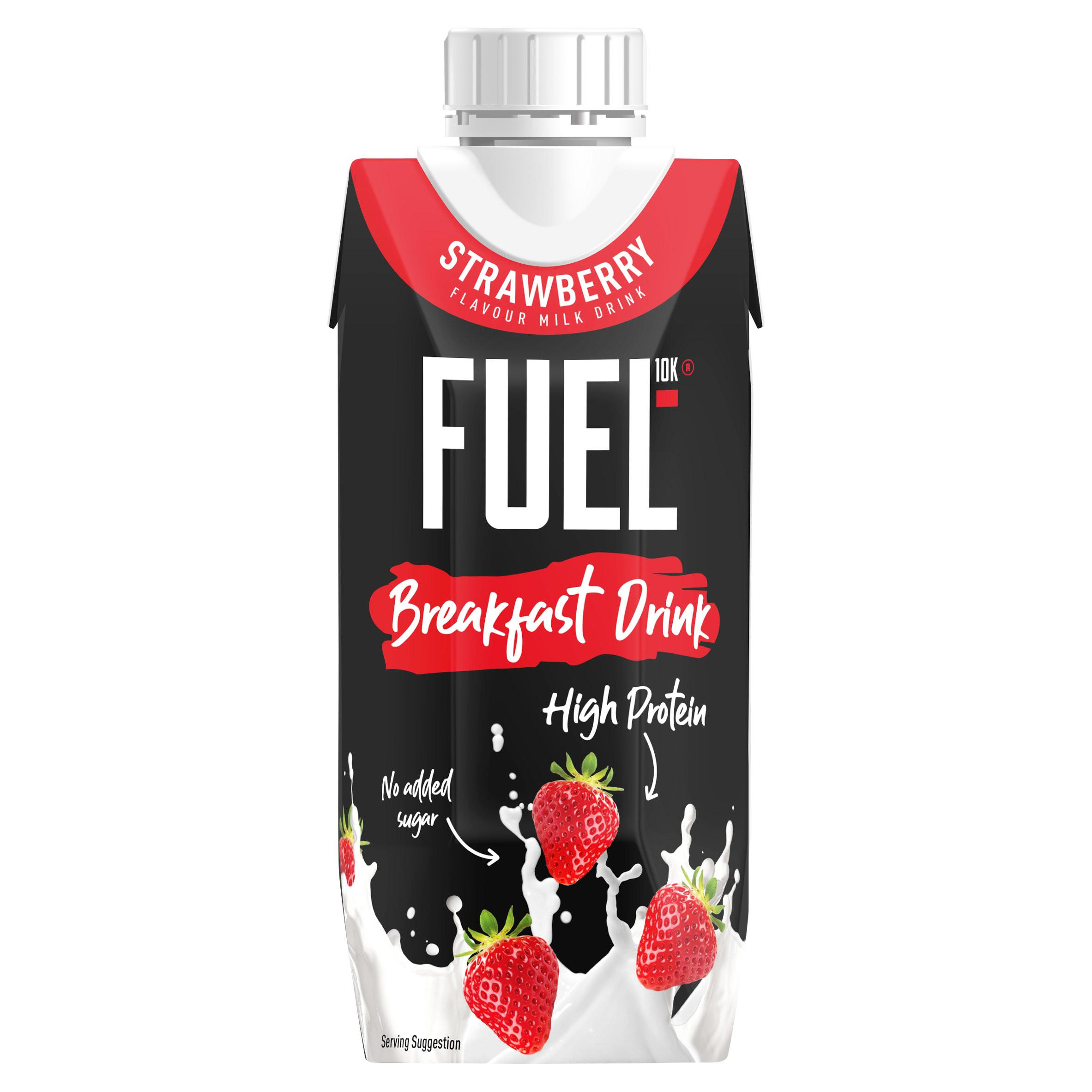 FUEL10K Strawberry Flavour Milk Drink 330ml | Milkshakes | Iceland Foods