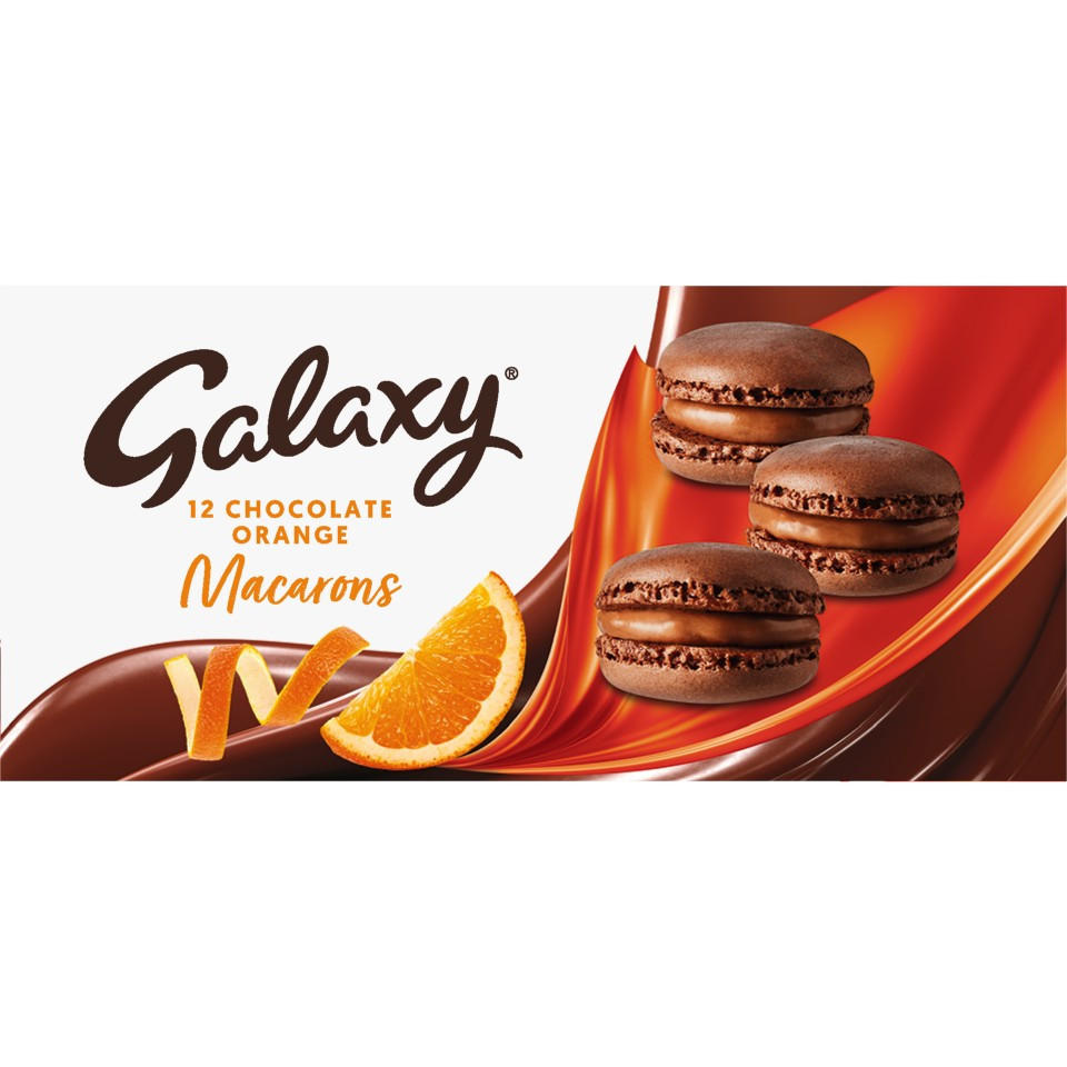 Galaxy® 12 Chocolate Orange Macarons 132g | Desserts | Iceland Foods