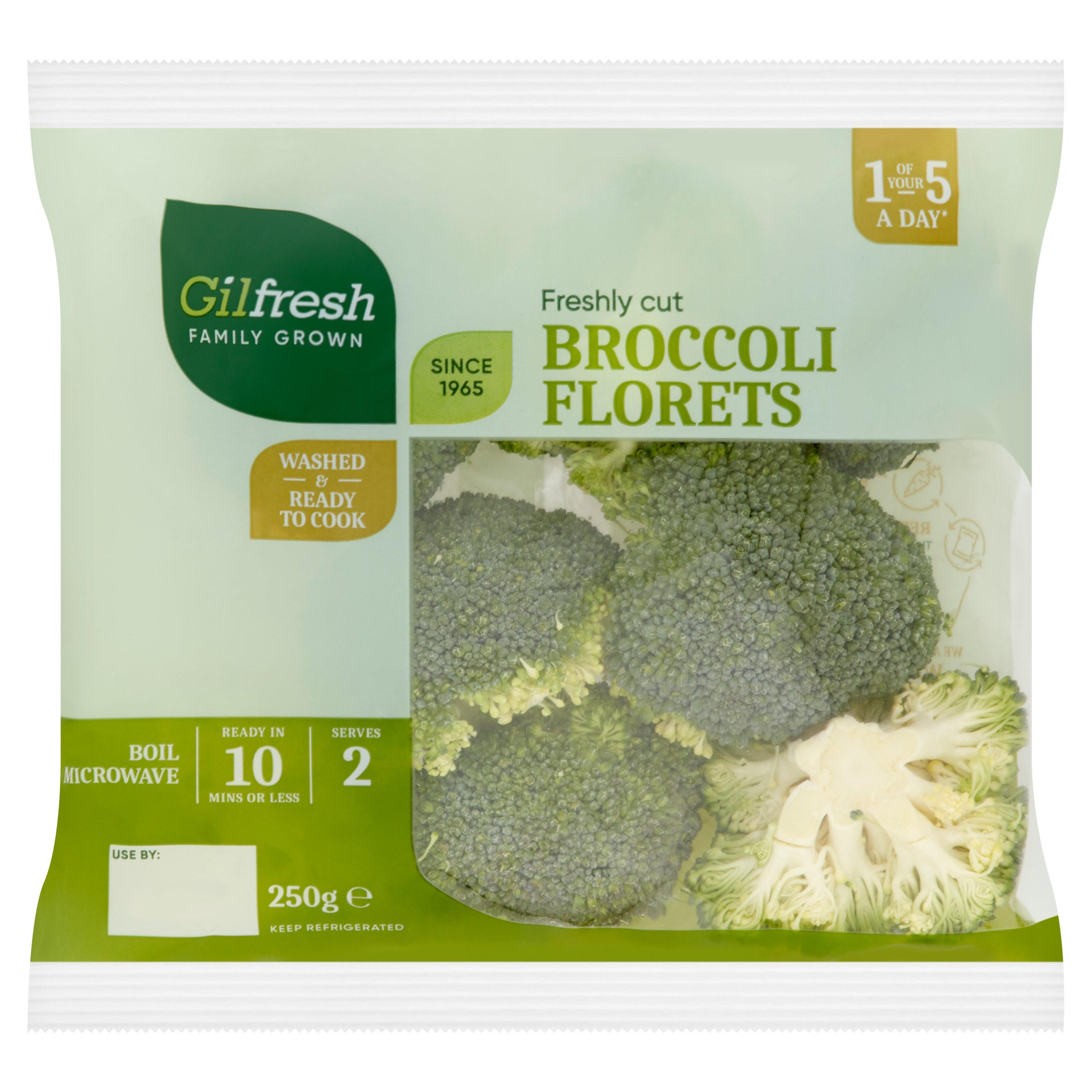 Gilfresh Family Grown Freshly Cut Broccoli Florets 250g | Fresh ...