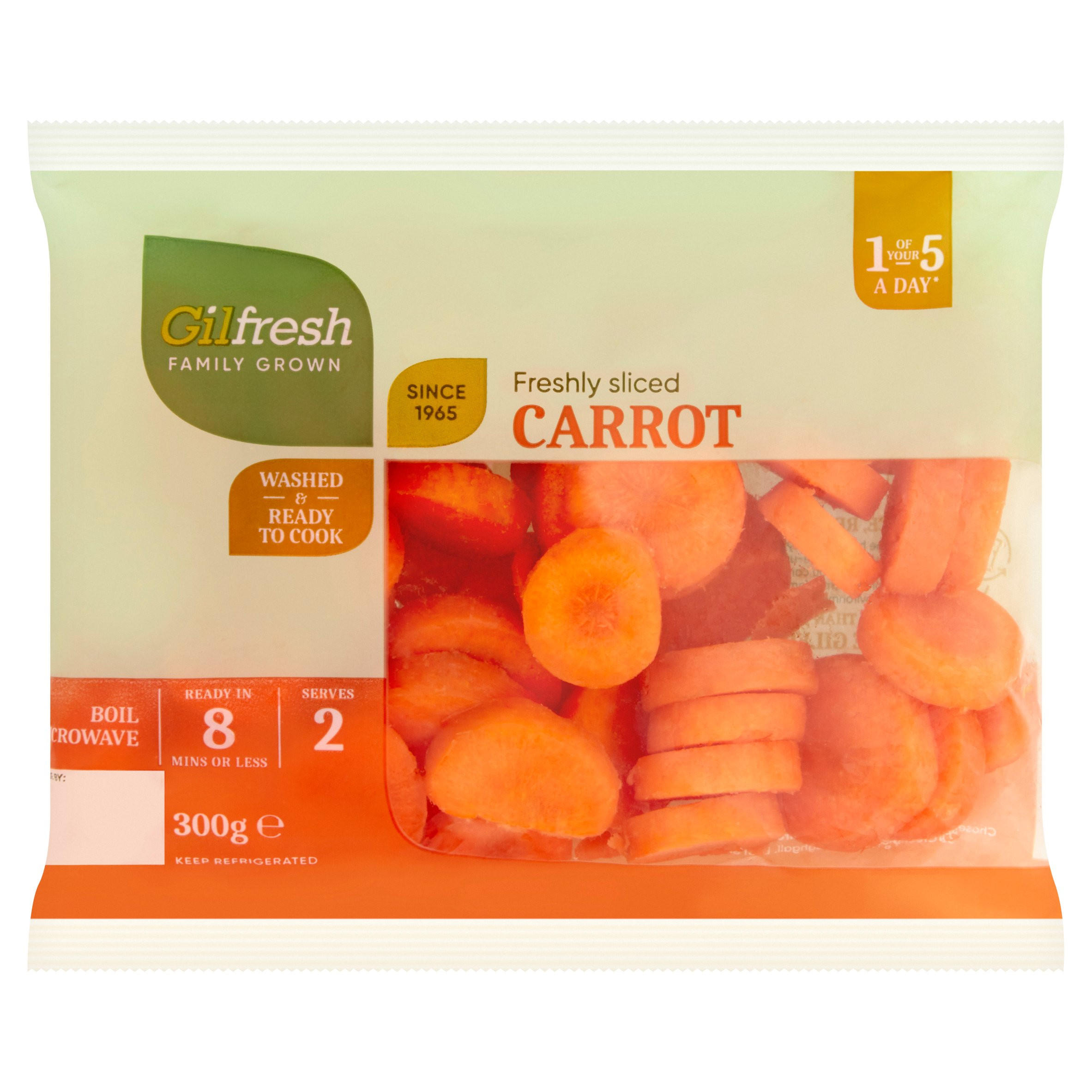 Gilfresh Family Grown Freshly Sliced Carrot 300g | Fresh Vegetables ...