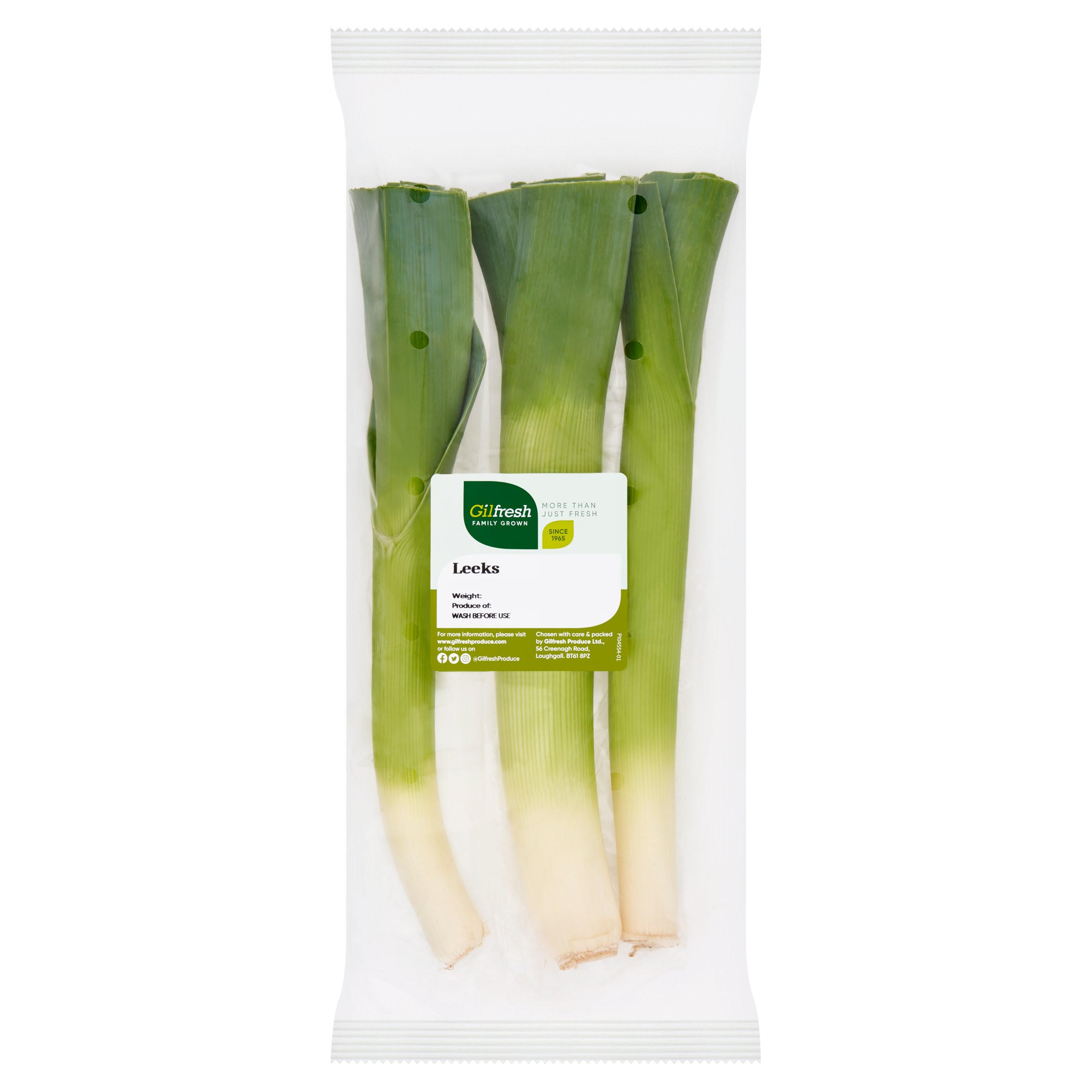 Gilfresh Family Grown Leeks 500g | Fresh Vegetables | Iceland Foods