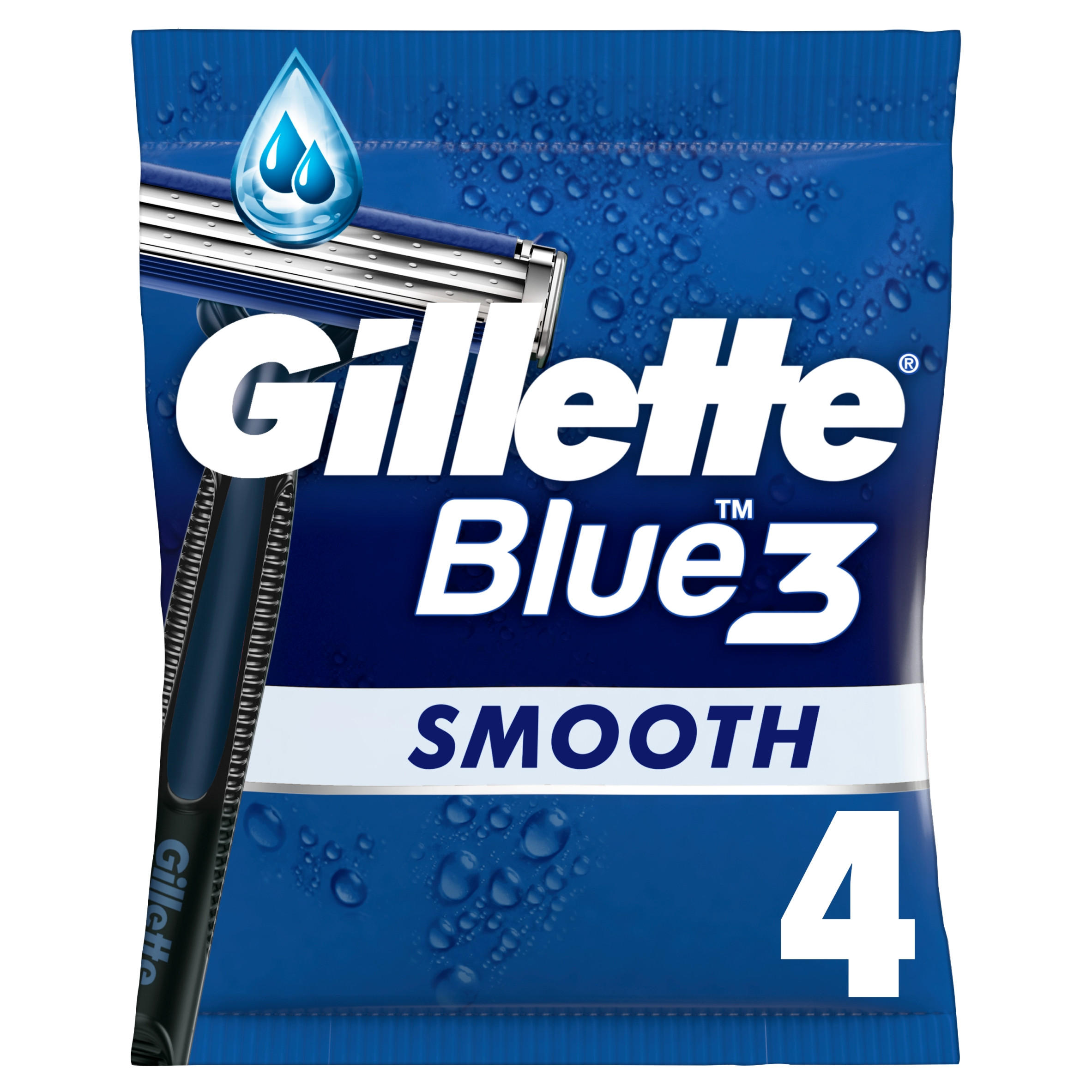 Gillette Blue3 Men's Disposable Razors x4 | Mens Toiletries | Iceland Foods