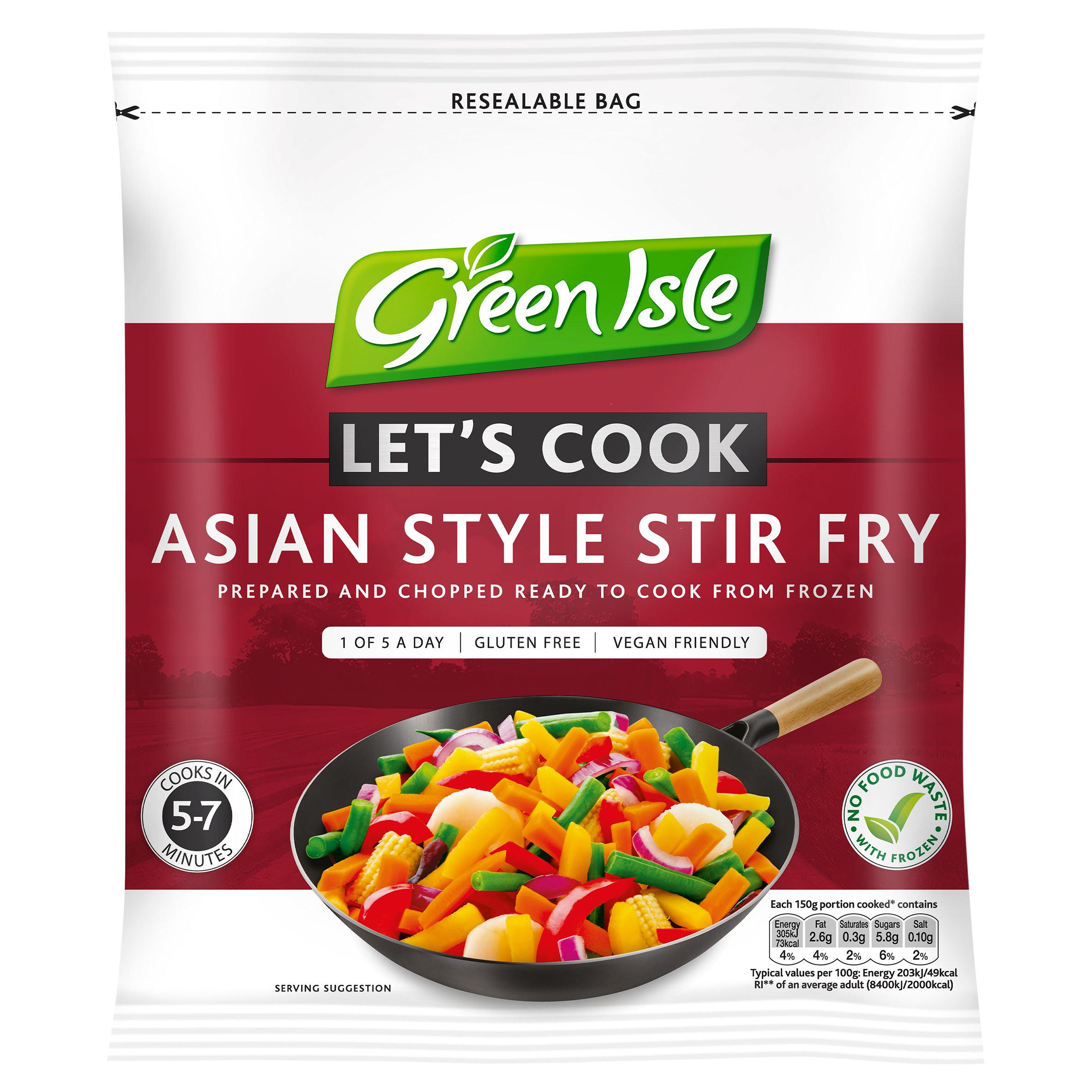 Green Isle Let's Cook Asian Style Stir Fry 580g | Vegetables | Iceland ...