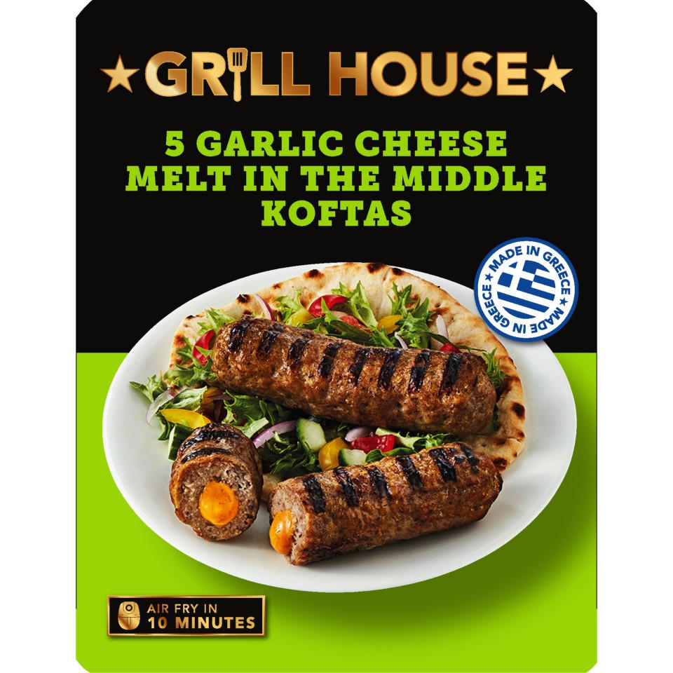 Grill House 5 Garlic Cheese Melt in the Middle Koftas 400g | Sausages ...