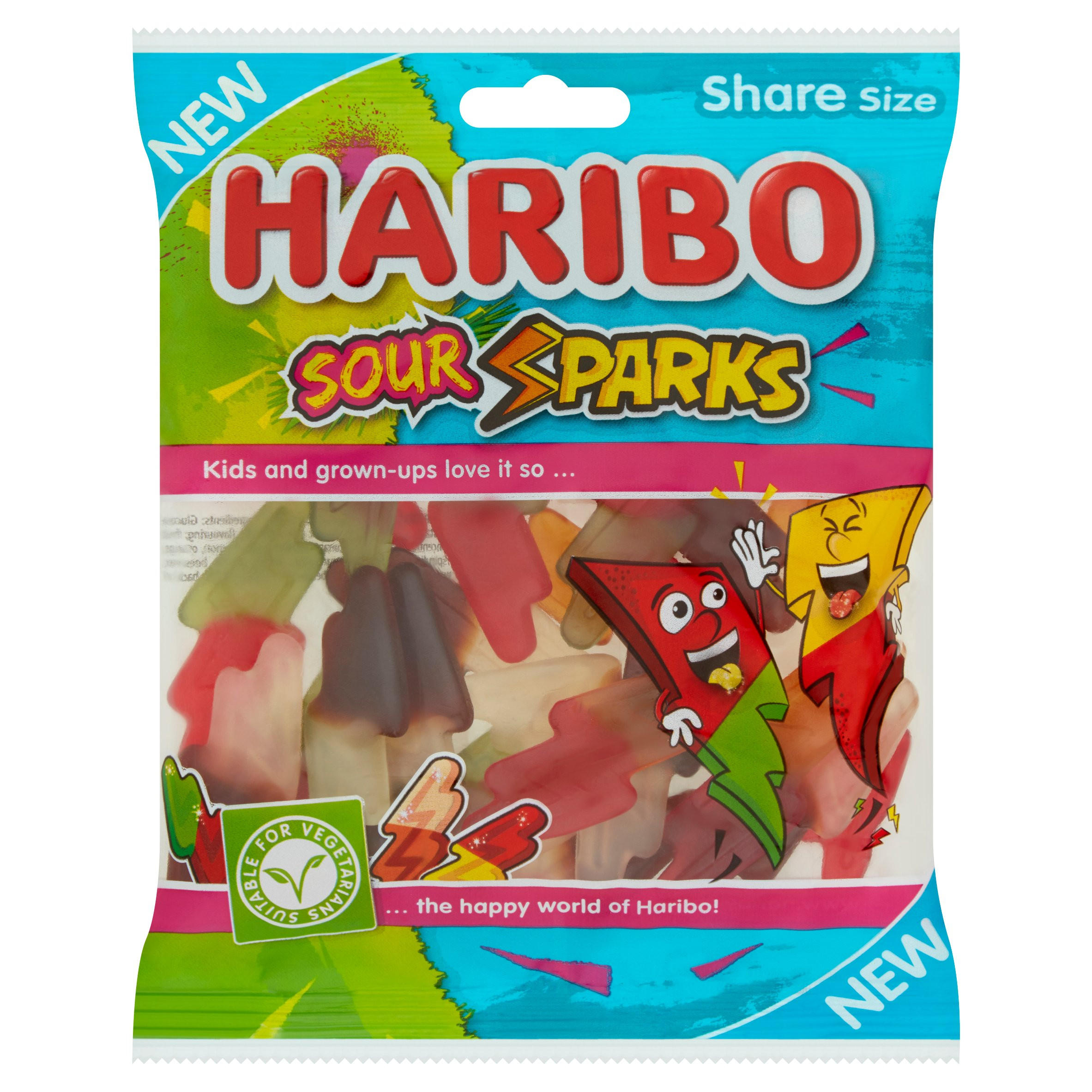 HARIBO Sour Sparks Bag 175g | Sweets | Iceland Foods