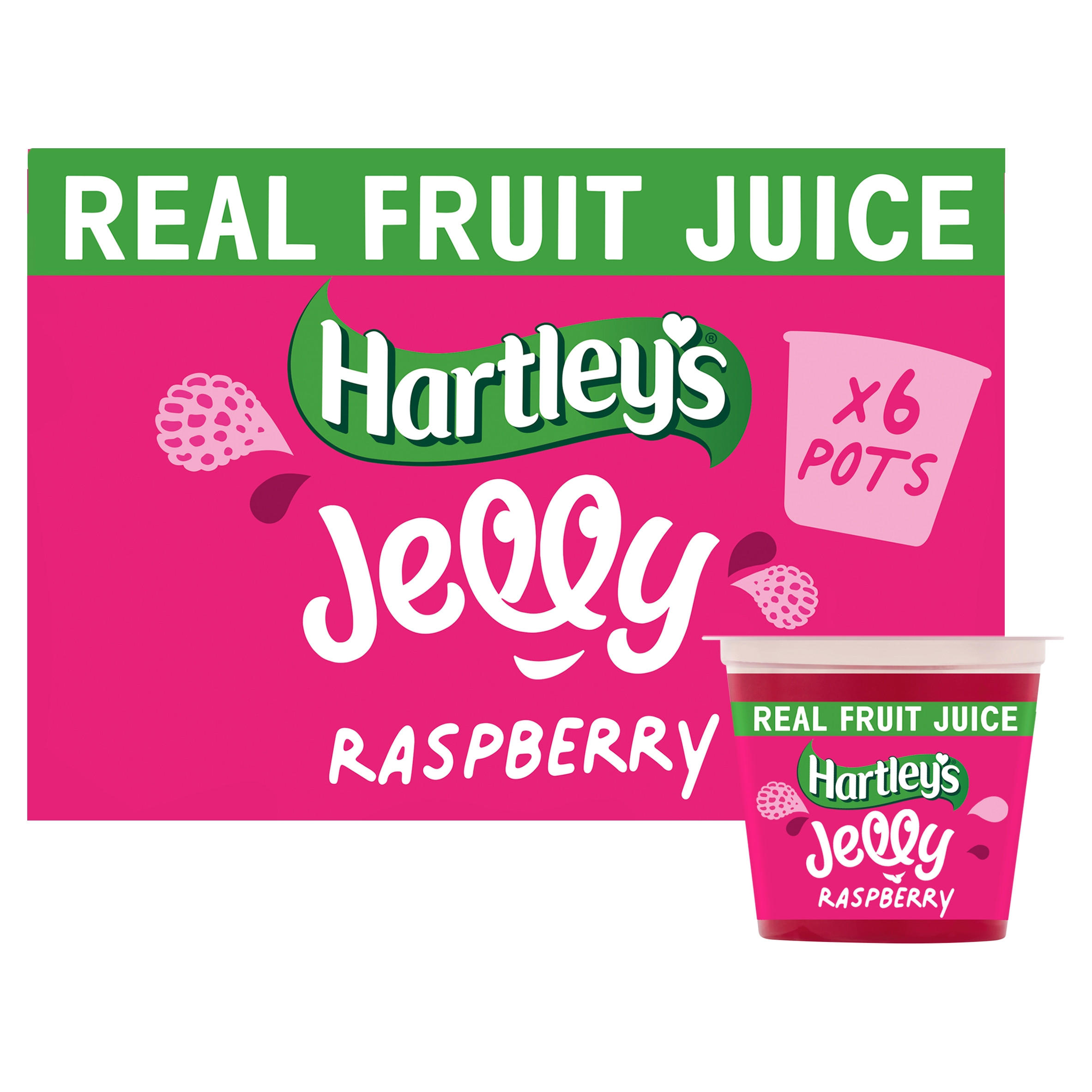 Hartley's Jelly Raspberry Flavour 6 x 125g (750g) | Tinned Fruit ...