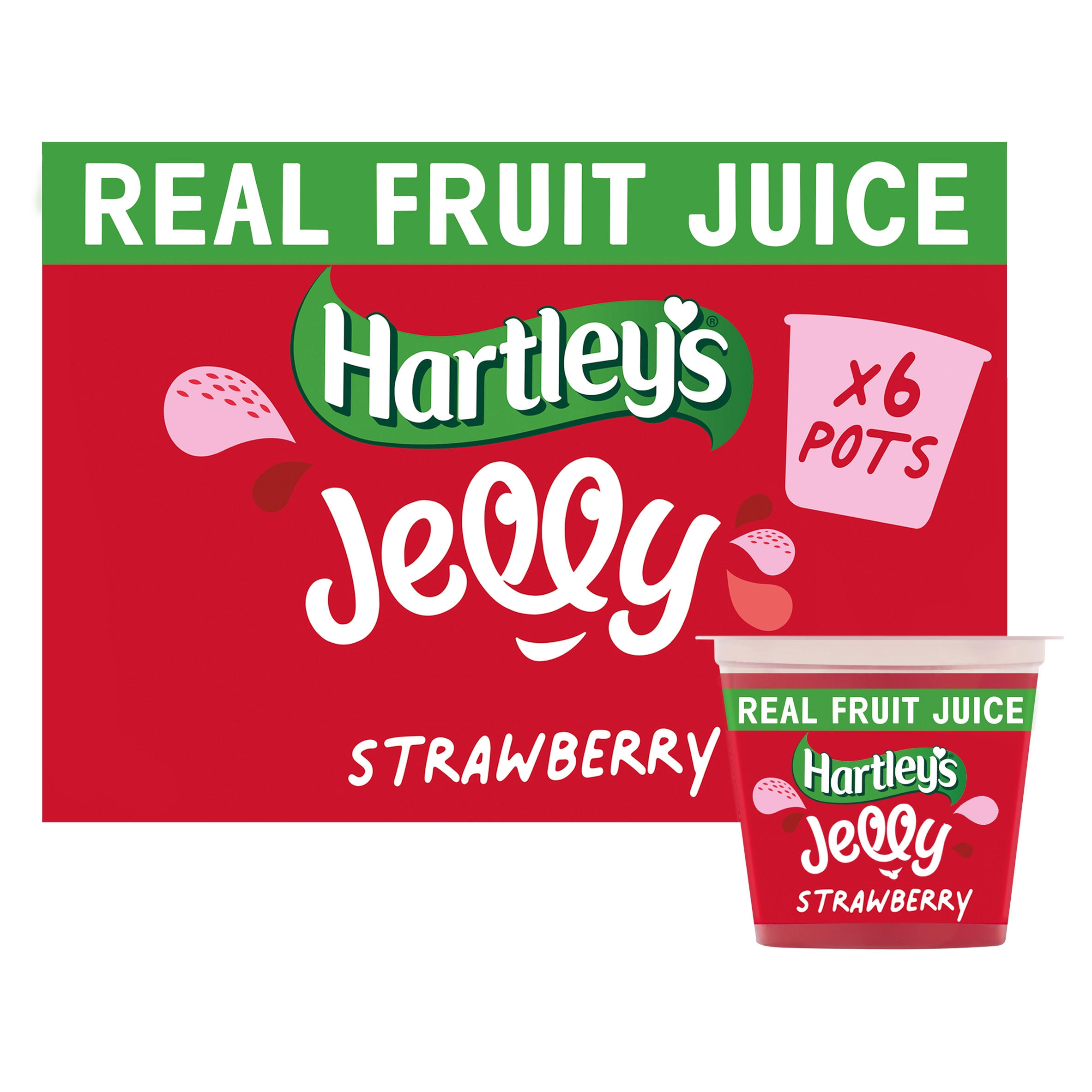 Hartley's Jelly Strawberry Flavour 6 x 125g (750g) | Tinned Fruit ...